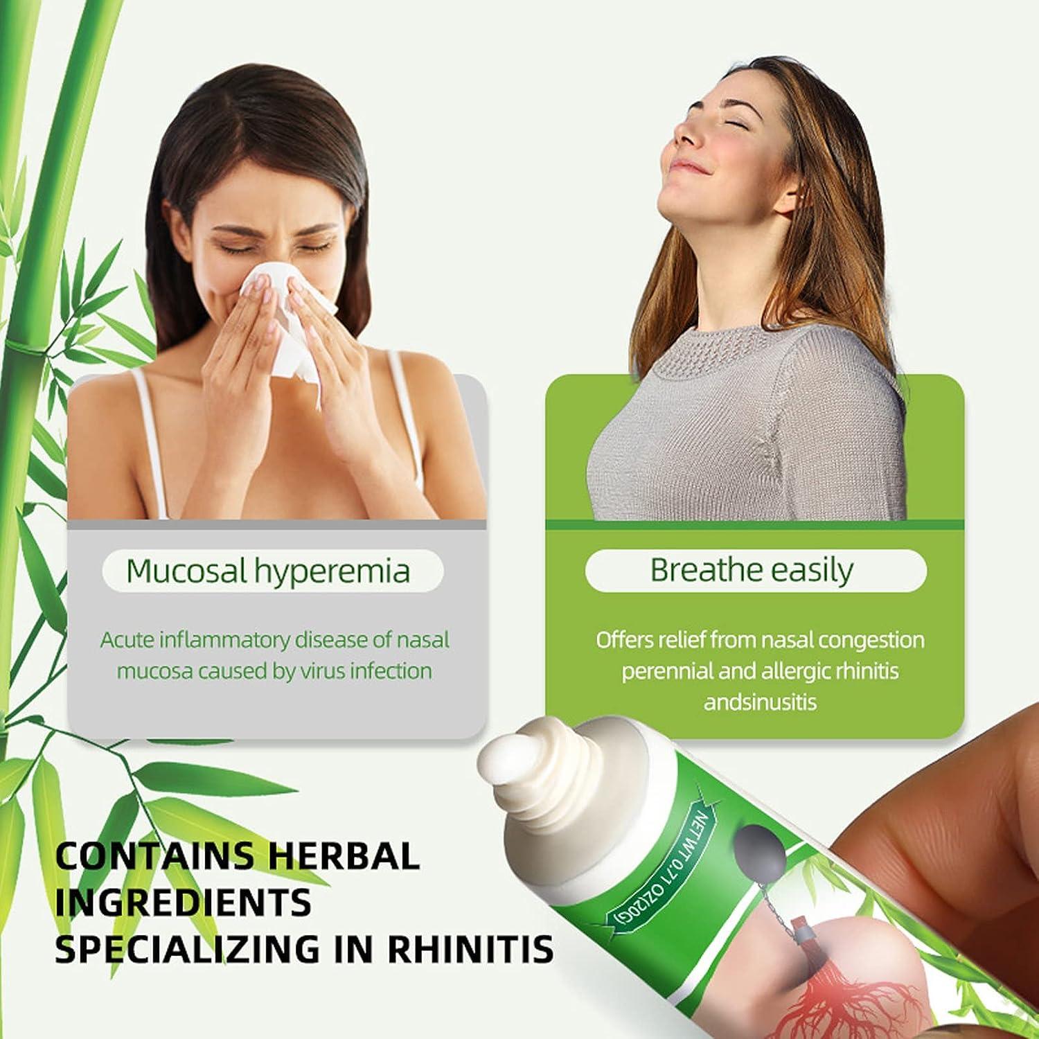 Nasal Rhinitis Care Cream 20g - Instant Allergy Relief with Herbal ...