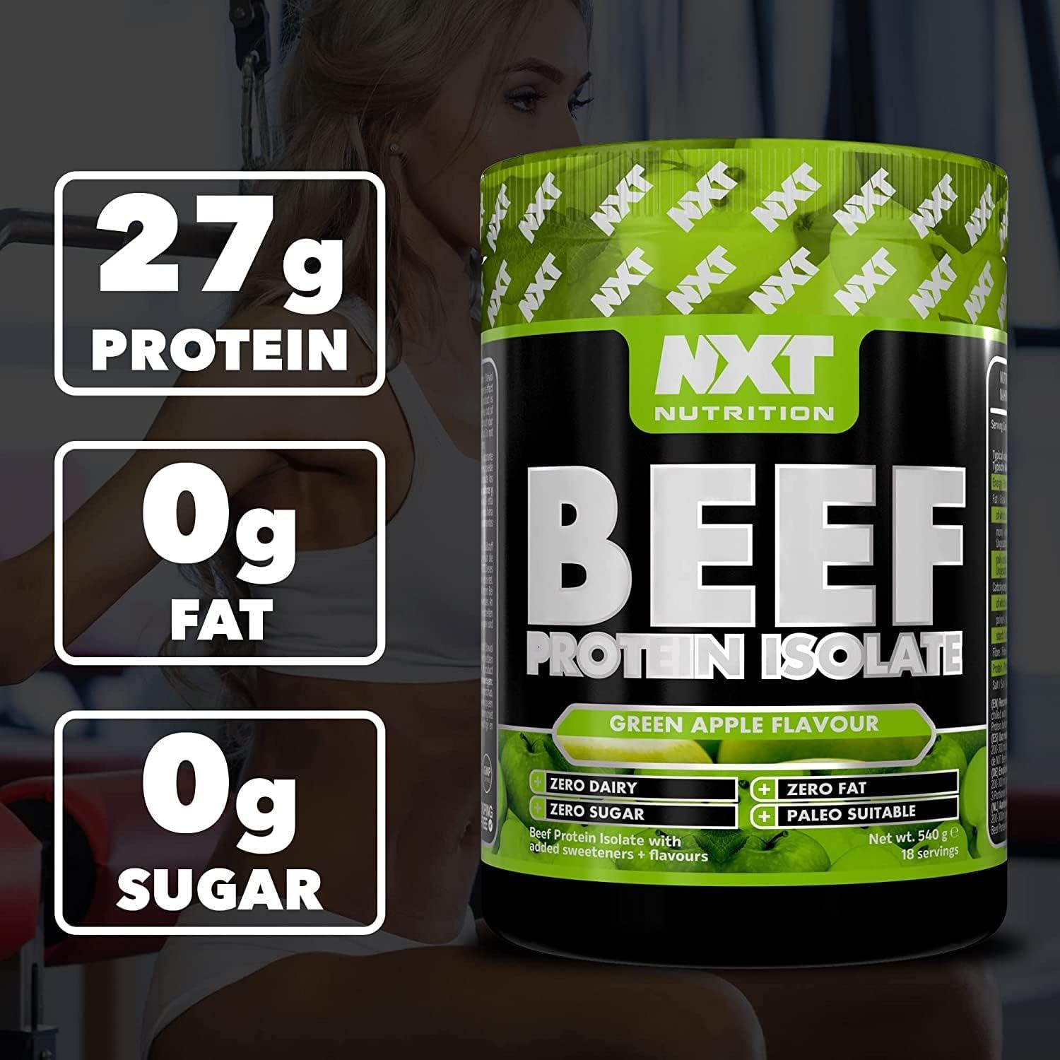 NXT Beef Protein Isolate 540g - High Protein Powder with Natural Amino ...