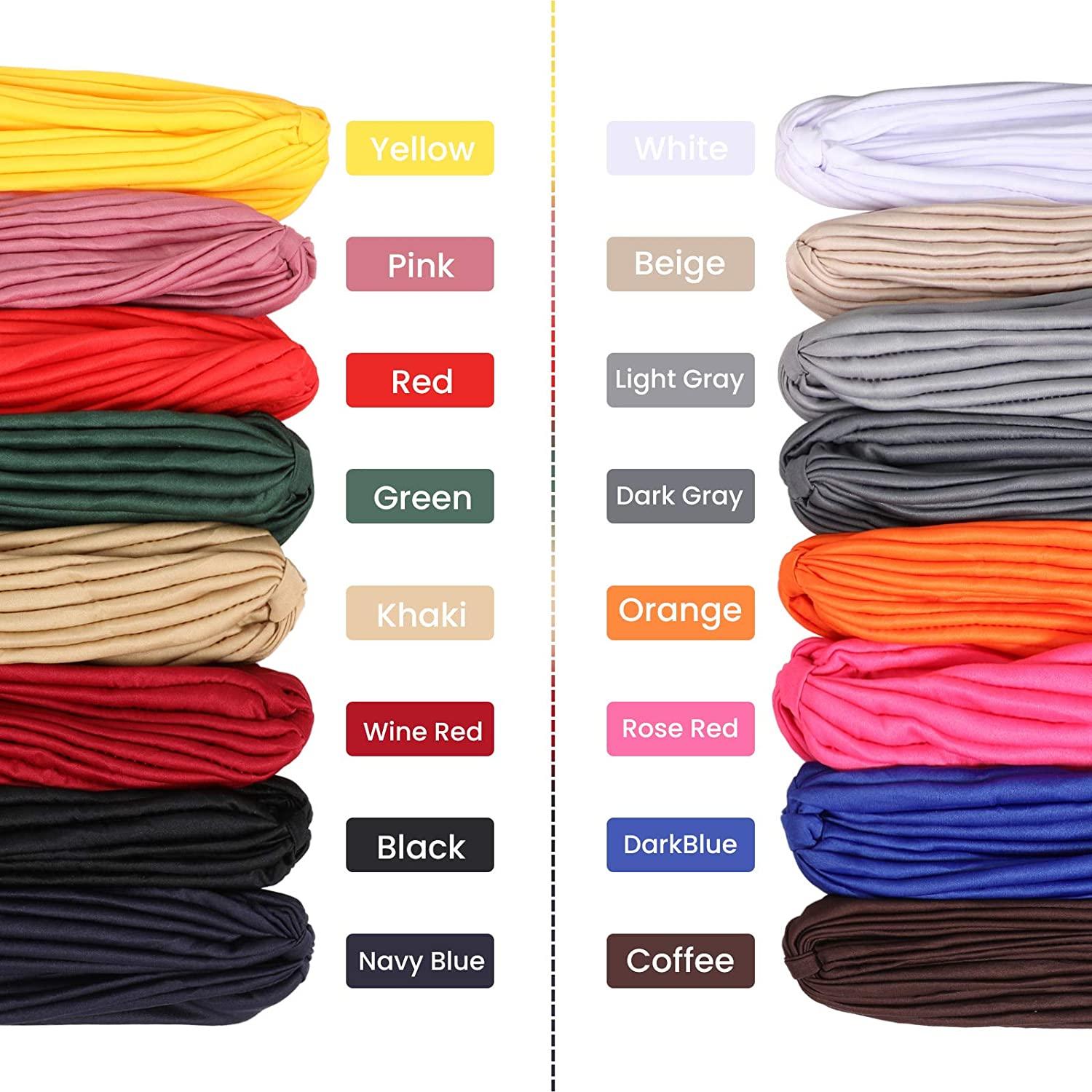 16 Pieces Polyester Stretch Turbans for Women - Head Turbans in 16 Chic ...