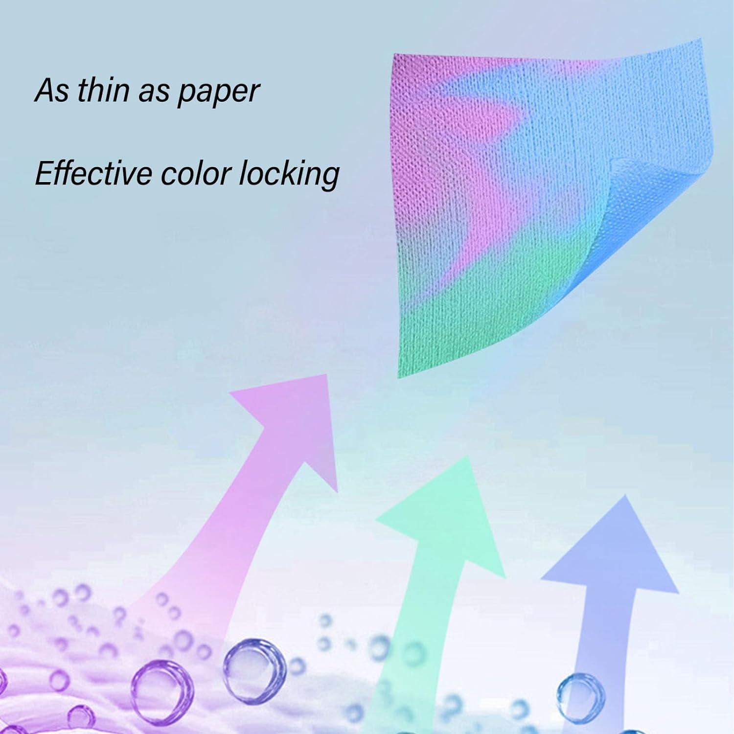 100PCS Laundry Color Catcher Fast Absorbtion Anti Stain Laundry Tablets ...