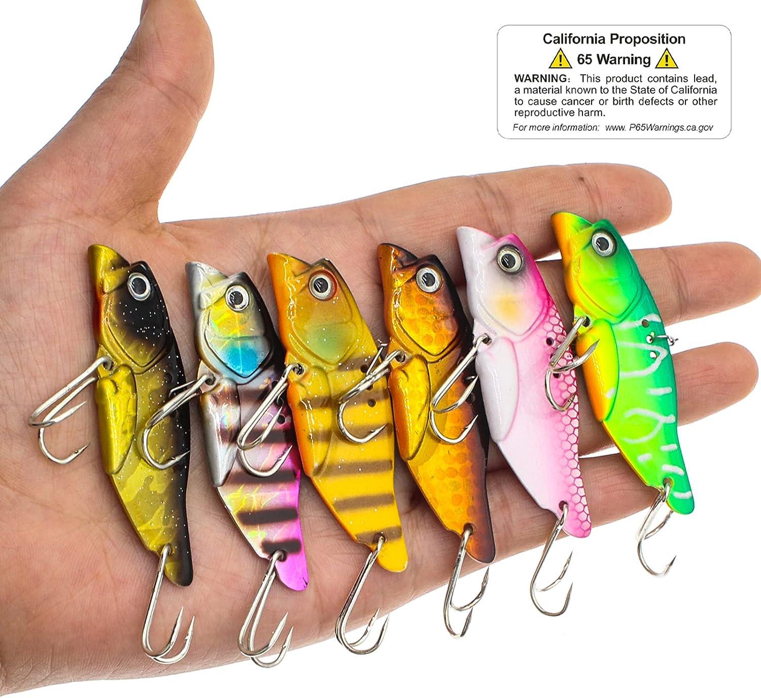 Ghanneey Fishing Lures Fishing Spoons Fishing Spinner Blades Spoon with ...