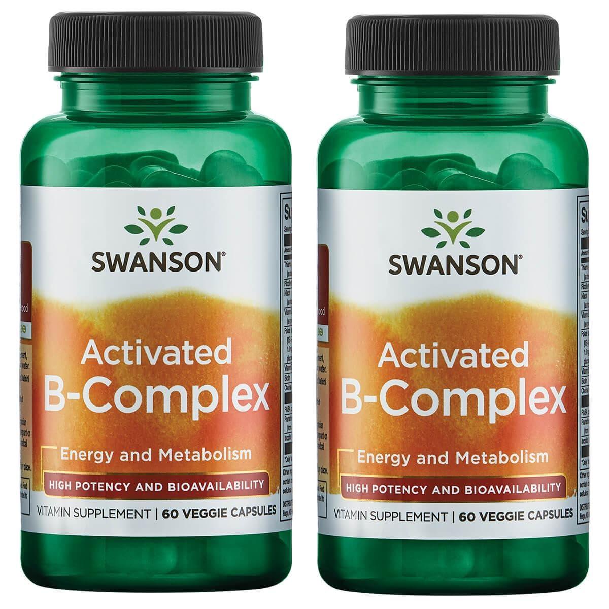 Swanson Activated B-Complex 60 Veggie Capsules, High Potency ...