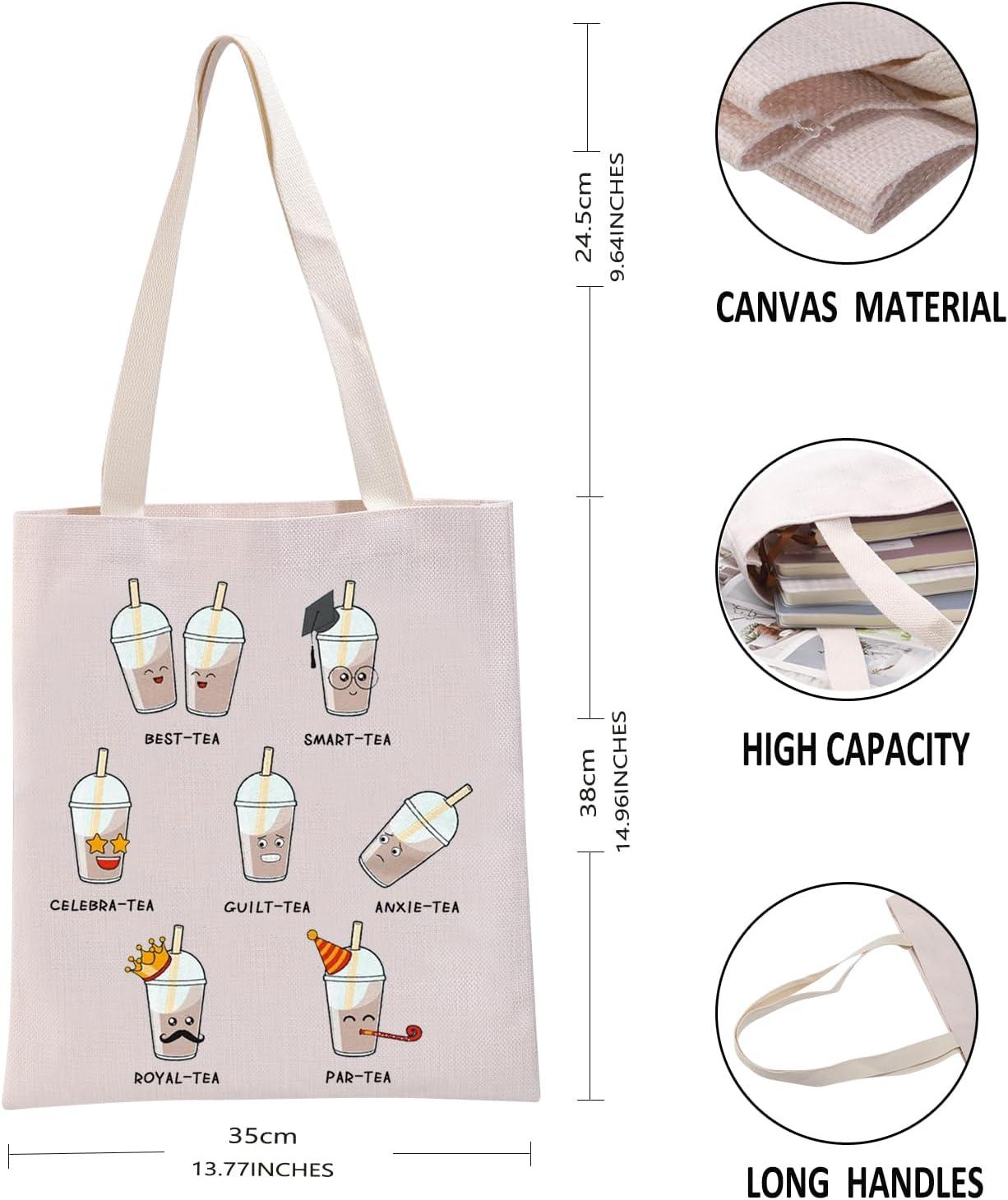 G2TUP Boba Milk Tea Lover Gift Cute Bubble Tea Kawaii Tote Bag Boba G ...