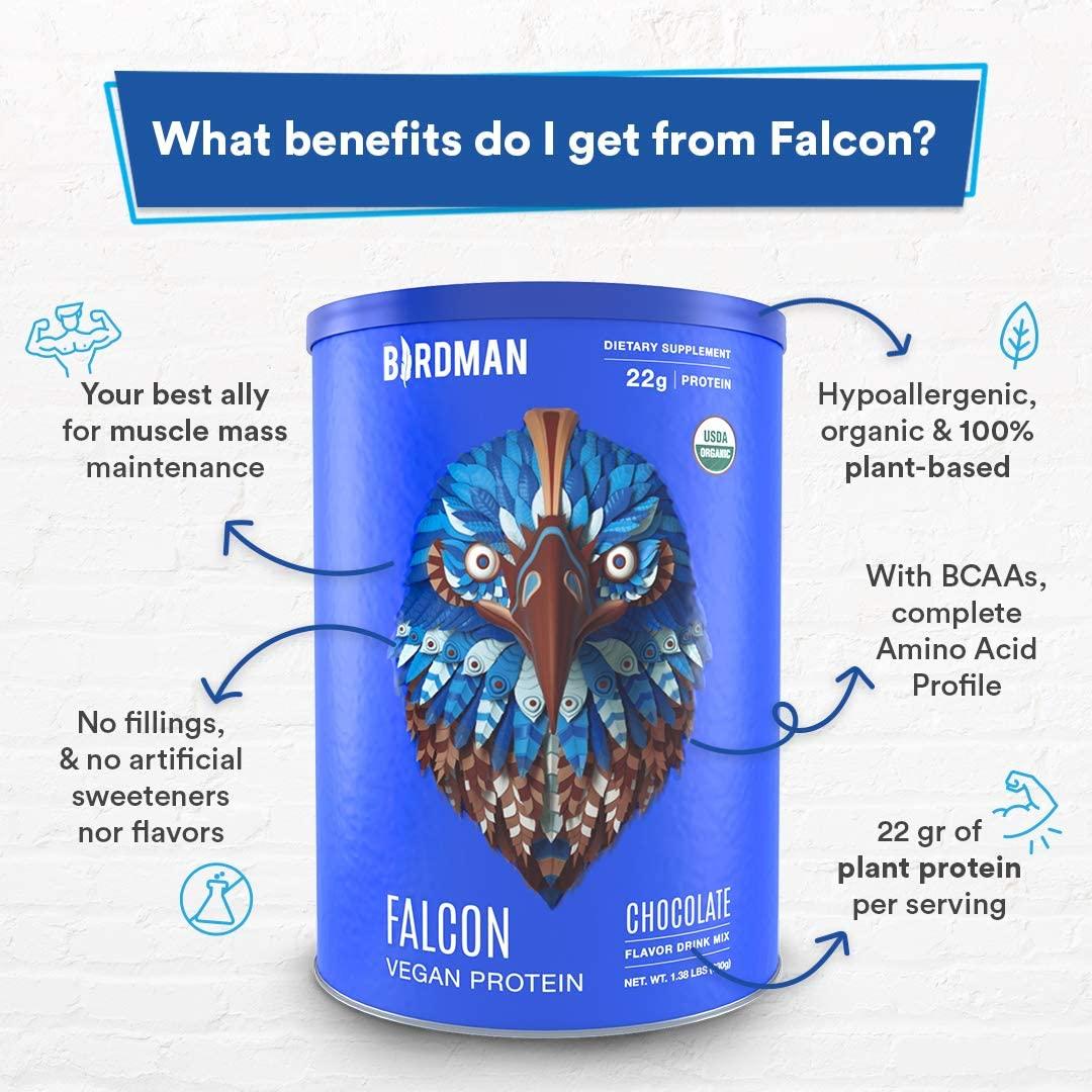 Birdman Falcon Protein | Vegan Non Whey Protein Sports Keto Friendly ...