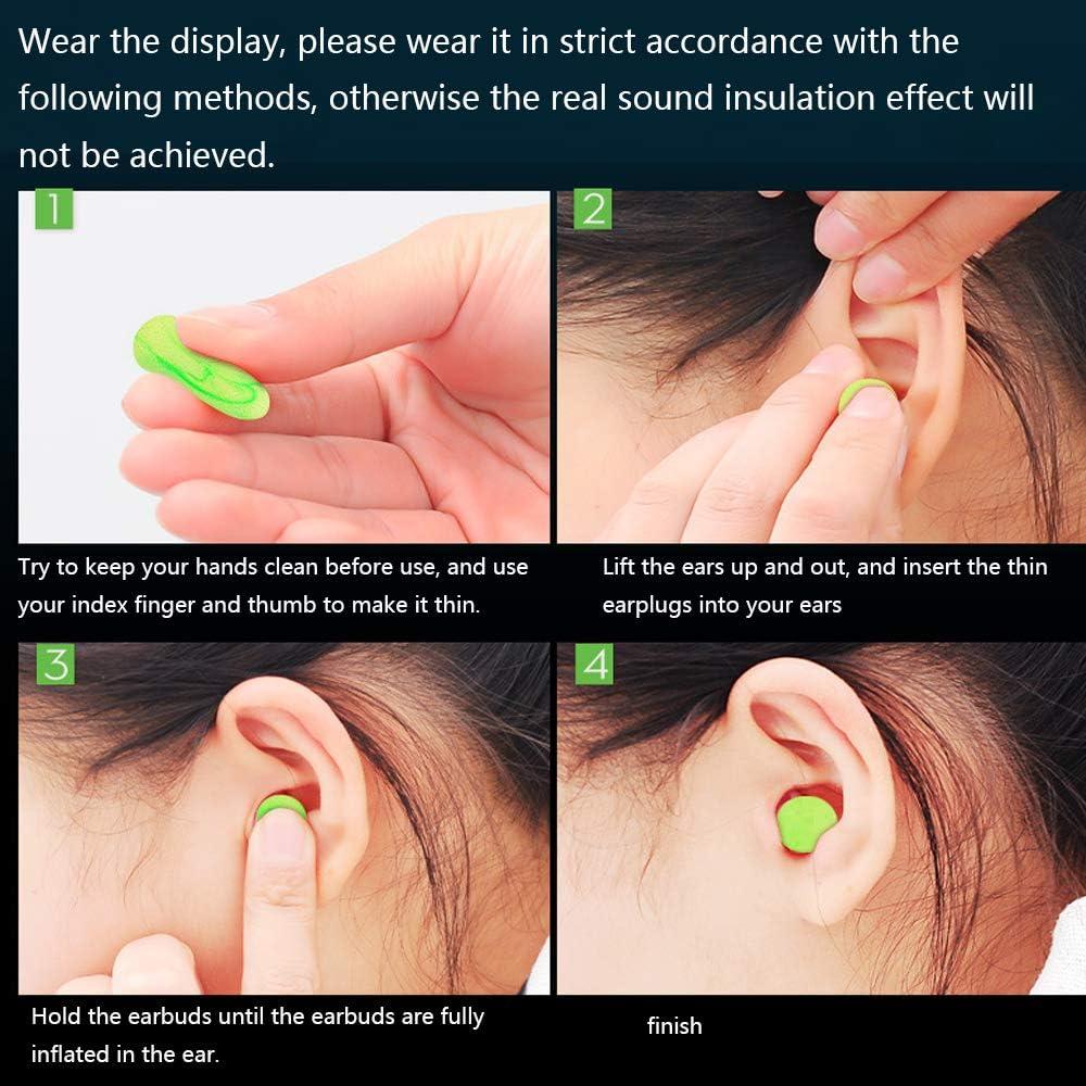 Shallwell Soft Sleeping Earplugs - Washable Foam Ear Plugs for Noise ...