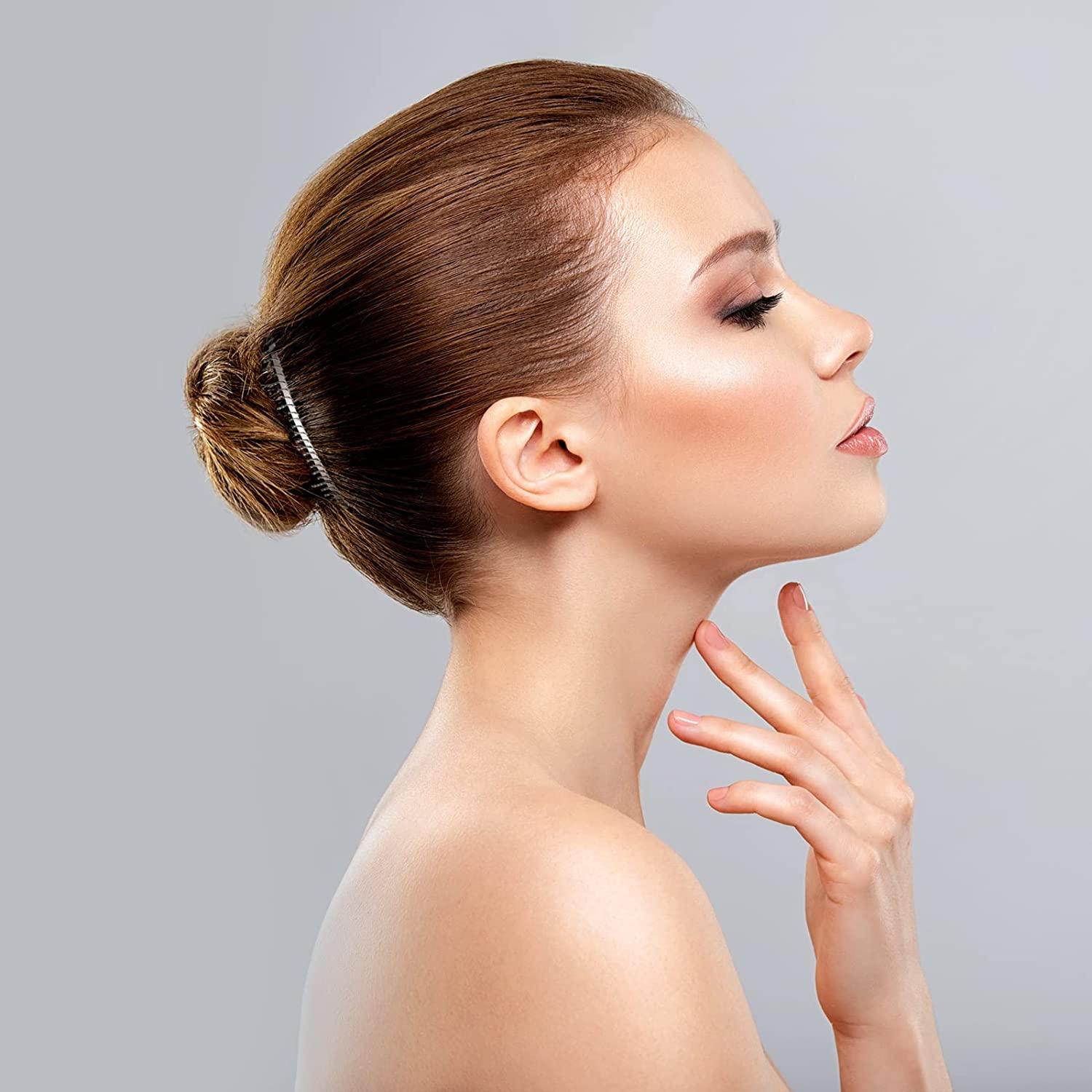 5-Piece Metal Wire Hair Comb Set for Bridal Wedding Veil - 30 Teeth ...