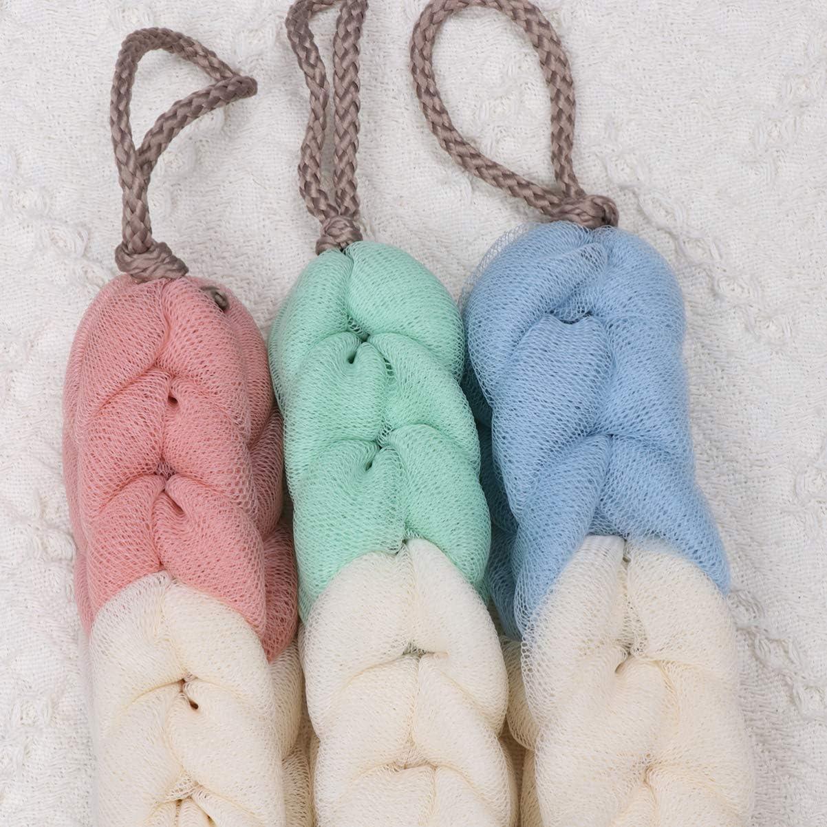 9pcs Sponge Body Scrubber Set with Rope | Bathing & Exfoliating Tool ...