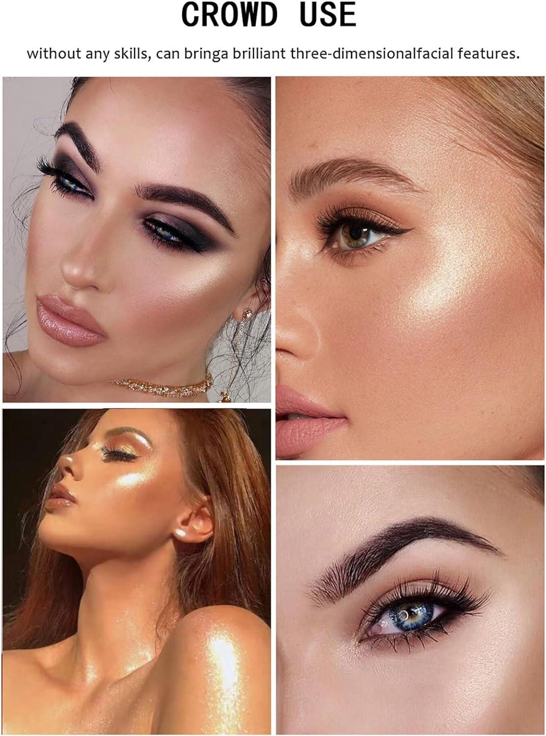 Highlighter Blush Shimmer Palette for Cheeks | Long Lasting Contour ...