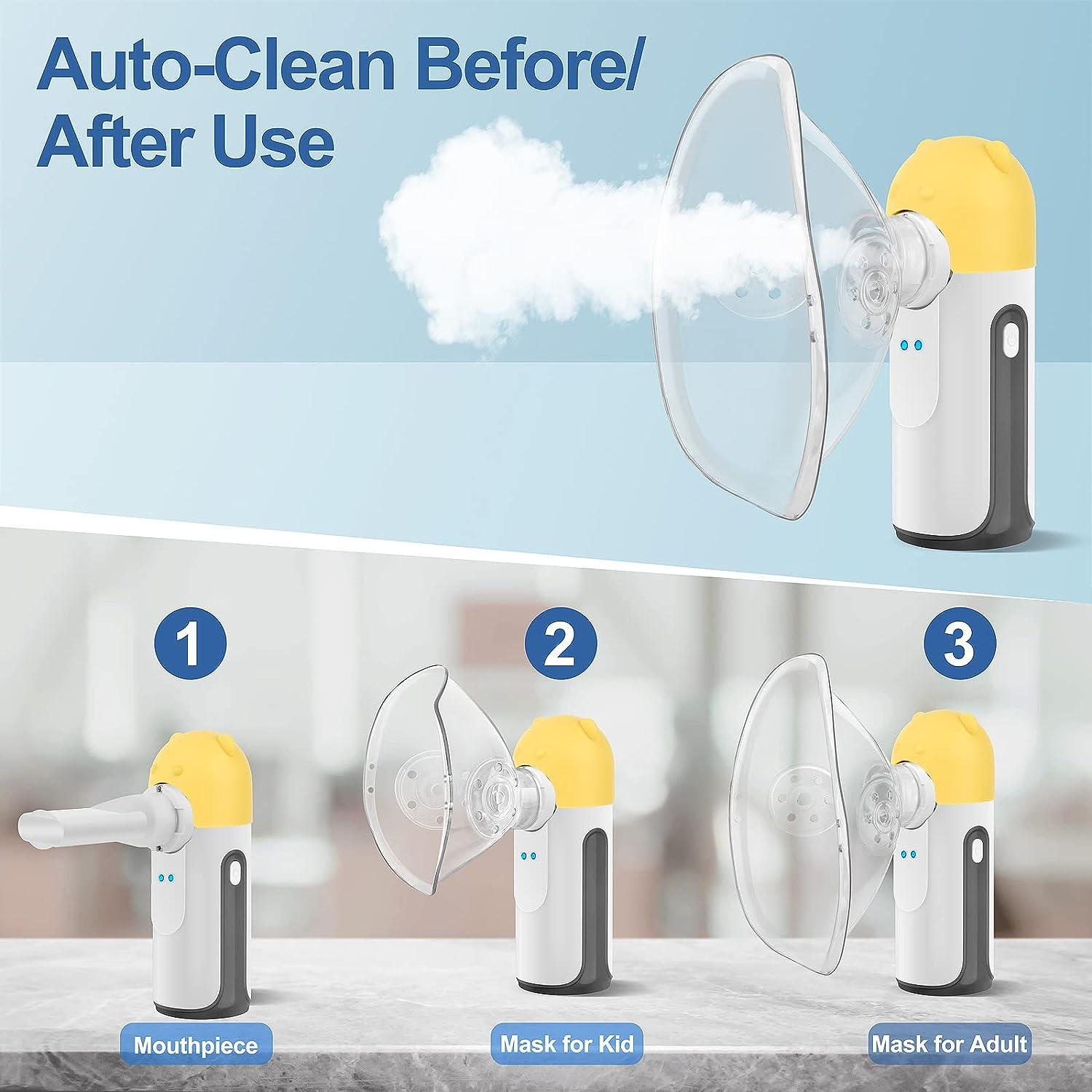 Portable Mesh Nebulizer for Kids and Adults - Handheld Cool Mist Asthma ...