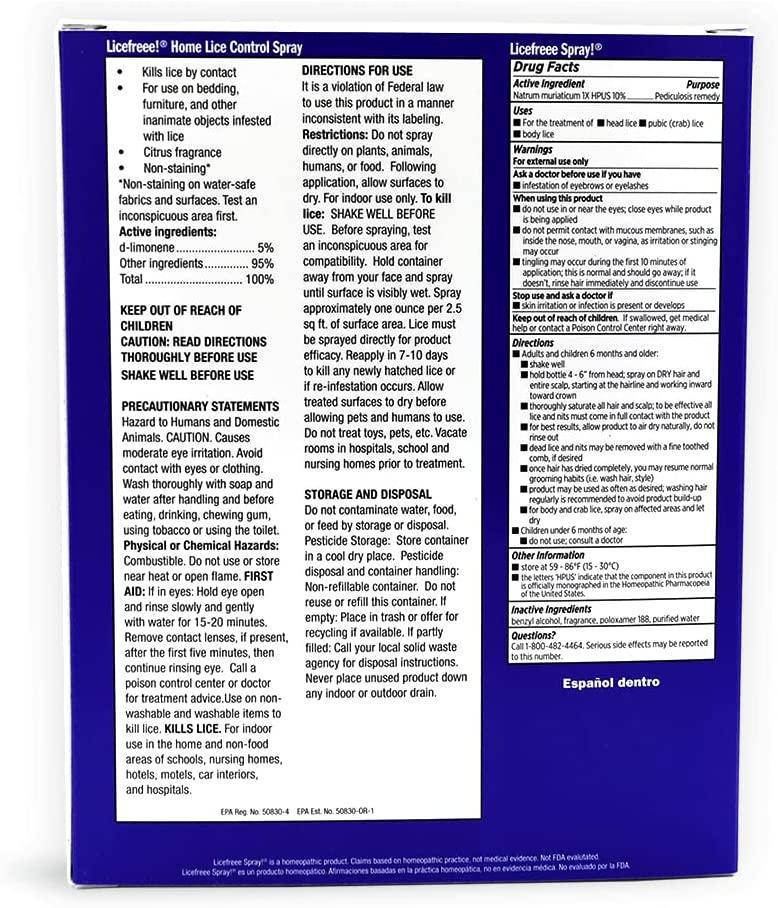 Licefreee Ultimate Family Lice Kit - Complete Head and Home Lice ...