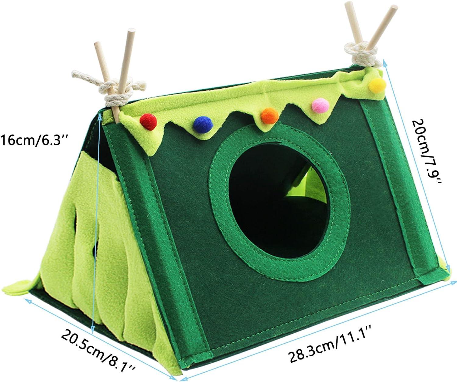 Hioph Small Animal Hideout - Cozy Triangular Shelter for Hamsters ...