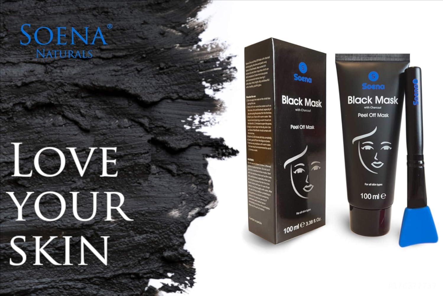 Buy Soena for Men Black Mask 100ml - XXL Activated Charcoal Peel-Off ...