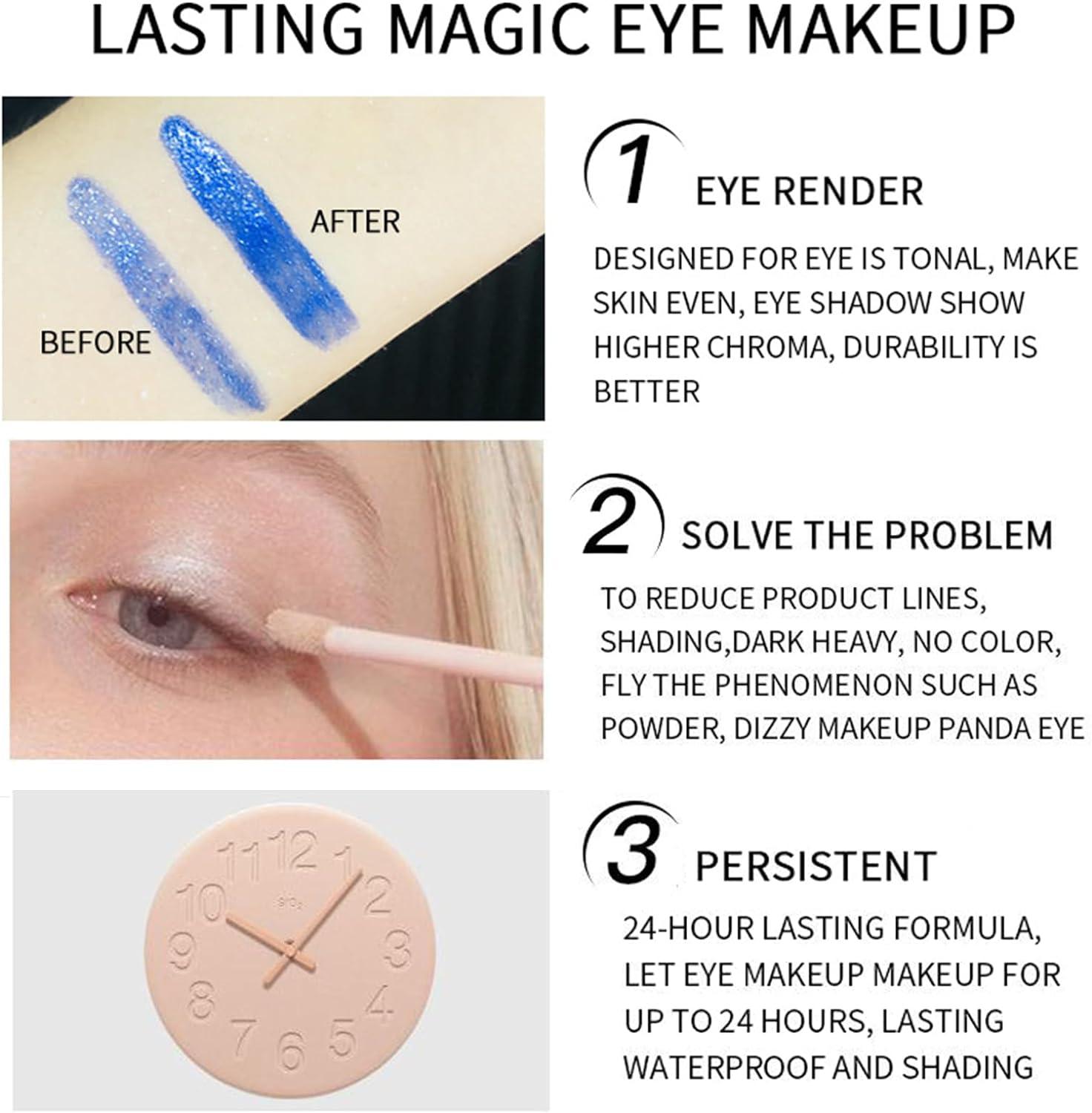 Long-Lasting Waterproof Eyeshadow Primer - Smudge-proof Eye Base Makeup ...