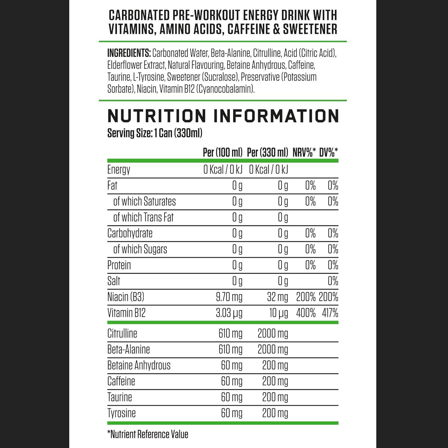 Applied Nutrition ABE Pre Workout Cans - All Black Everything Energy ...