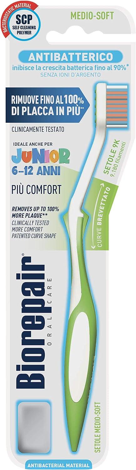 Biorepair Junior Toothbrush Pack of 12 - Medium Soft Bristles | Buy Now ...