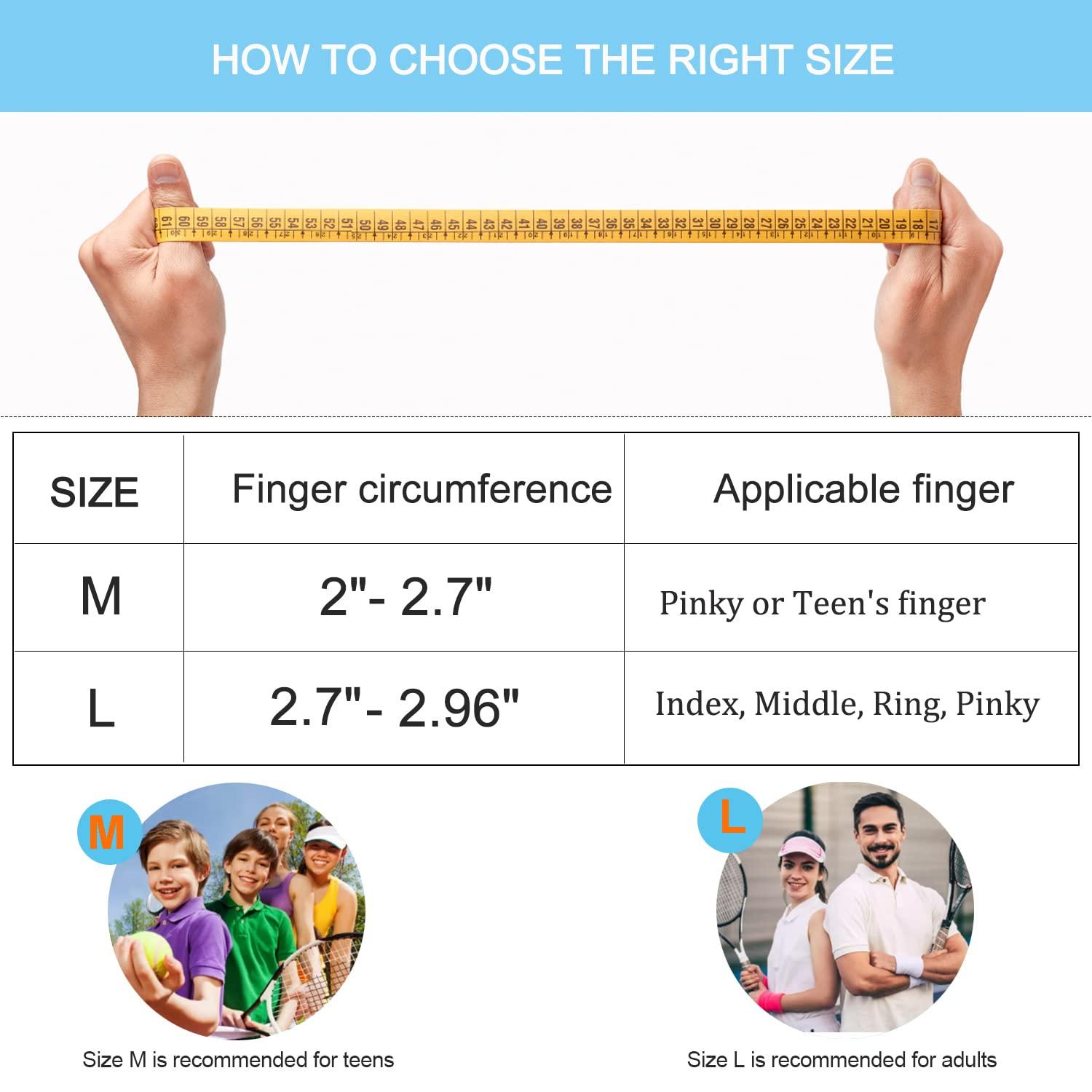 VHOPMORE Finger Splint Finger Sleeves Protectors Adjustable Trigger ...