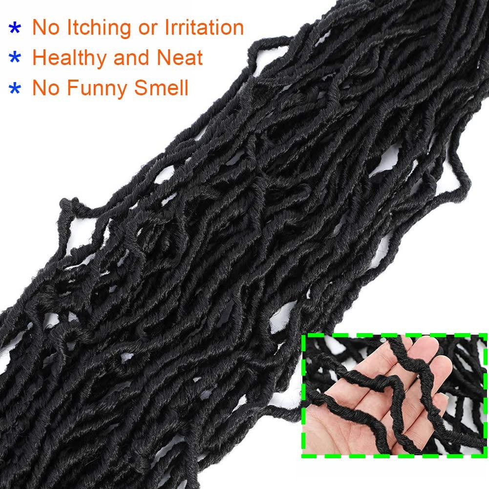 32 Inch Soft Locs Crochet Hair | Andromeda Natural Black | 21 Strands ...