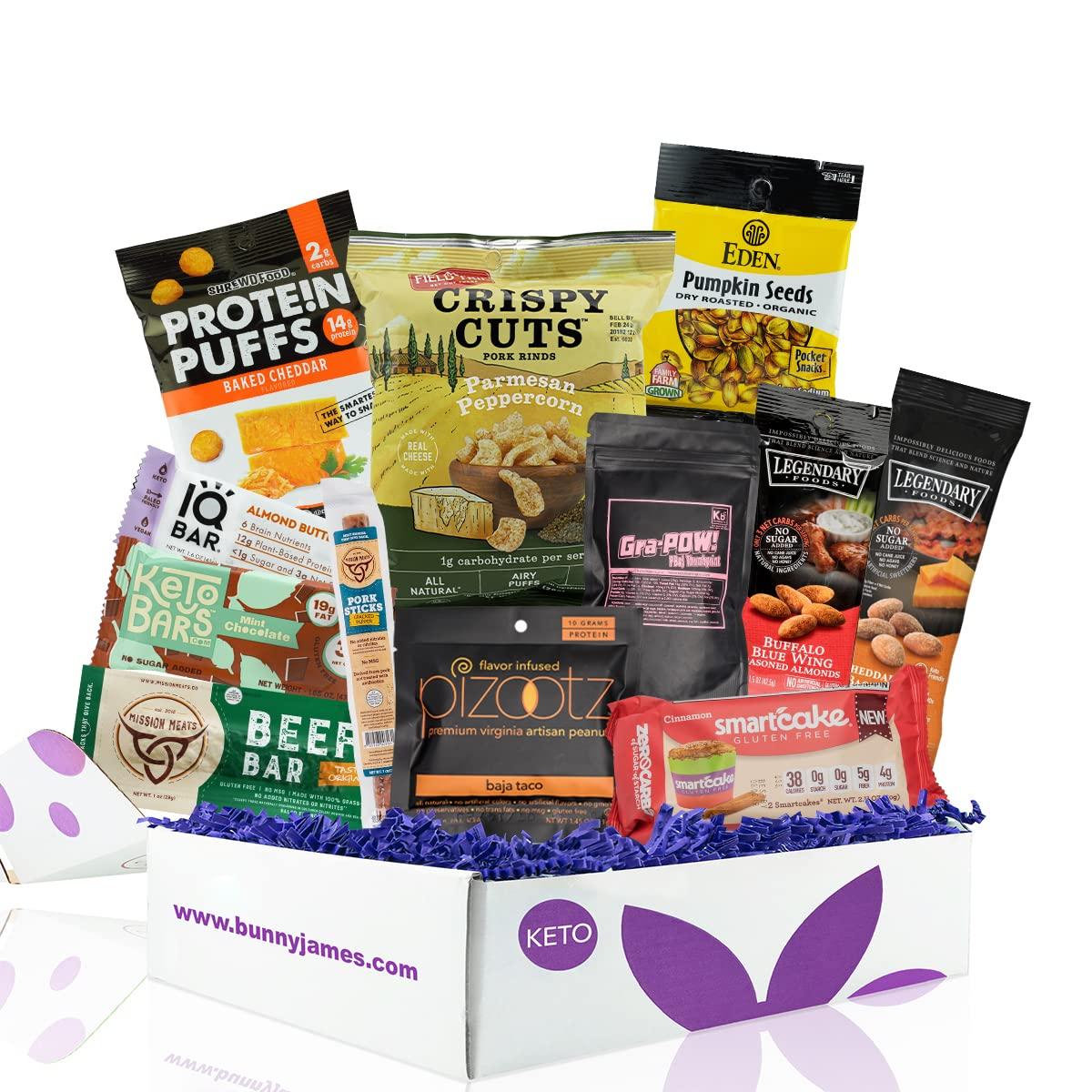 Keto Snack Box - Low Carb Sampler & Treats | 5G Sugar or Less - Best ...