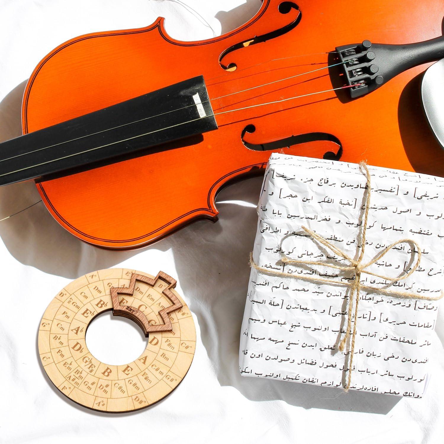 Wooden Melody Tool | Round Chord Wheel for Musicians | Circle of Fifths ...