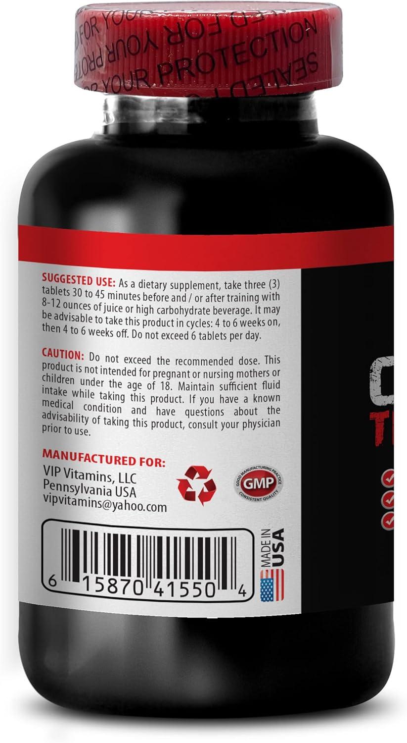 Creatine Tri-Phase - Premium Muscle Gain Blend | 180 Tablets | For Men ...