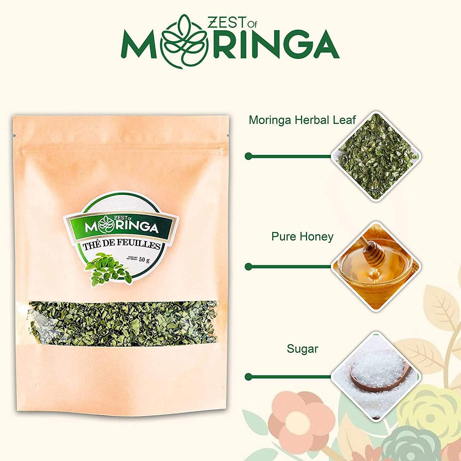Zest of Moringa Green Tea Leaves - Organic Moringa Tea Leaves | Premium ...