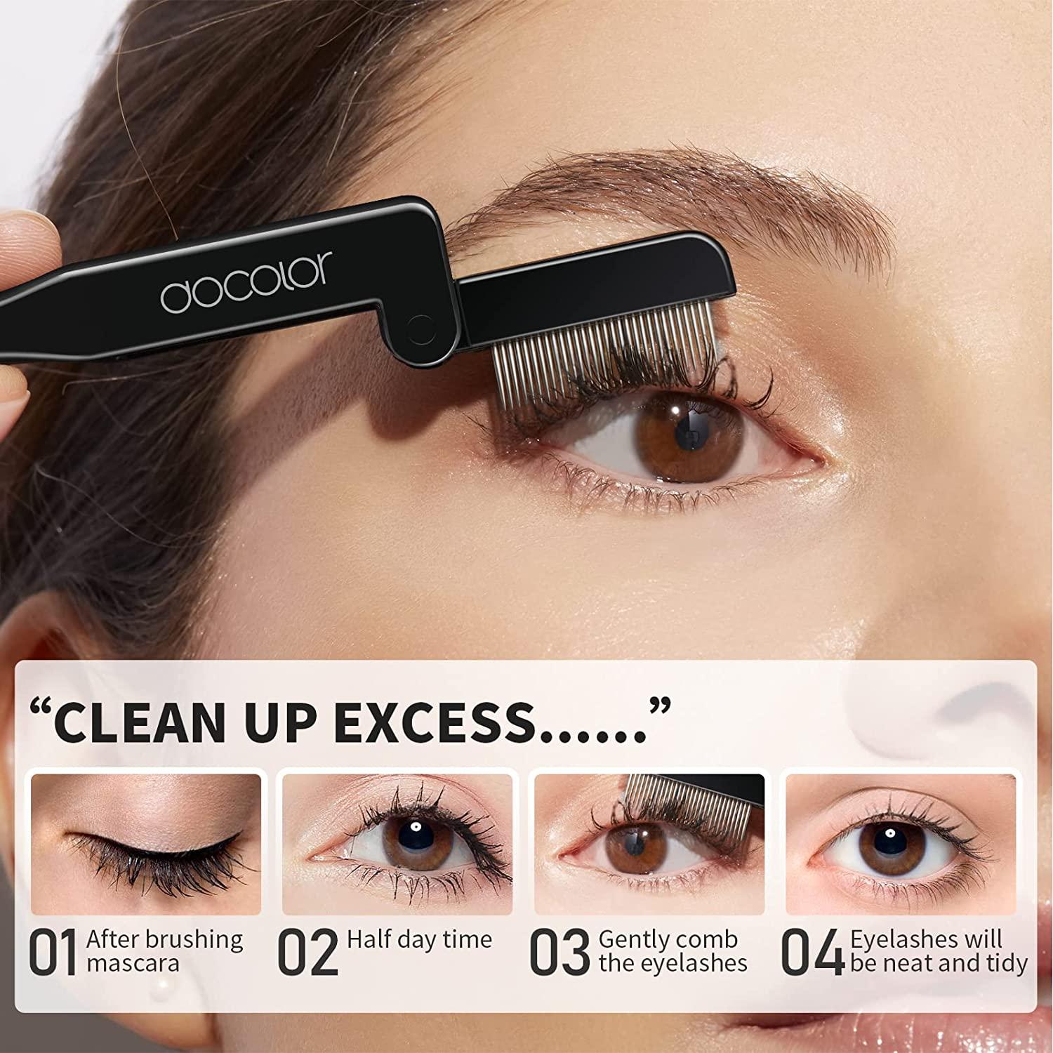 Foldable Eyelash Comb Separator - Docolor Arc Design Mascara Applicator ...