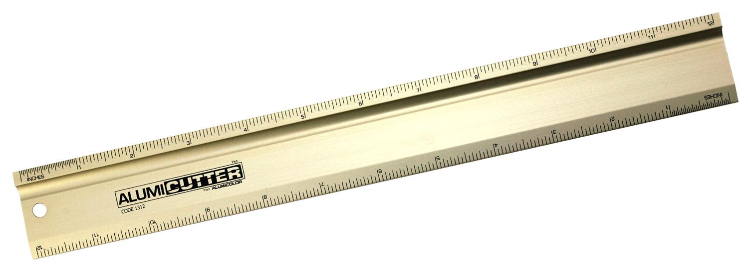 Alumicolor Alumicutter Safety Ruler and Straight Edge Aluminum 12 ...