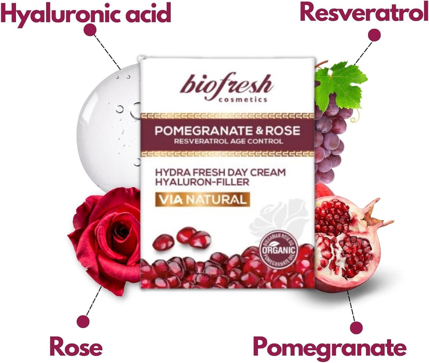 Biofresh cosmetics Via Natural hyaluronic day cream - filler with ...