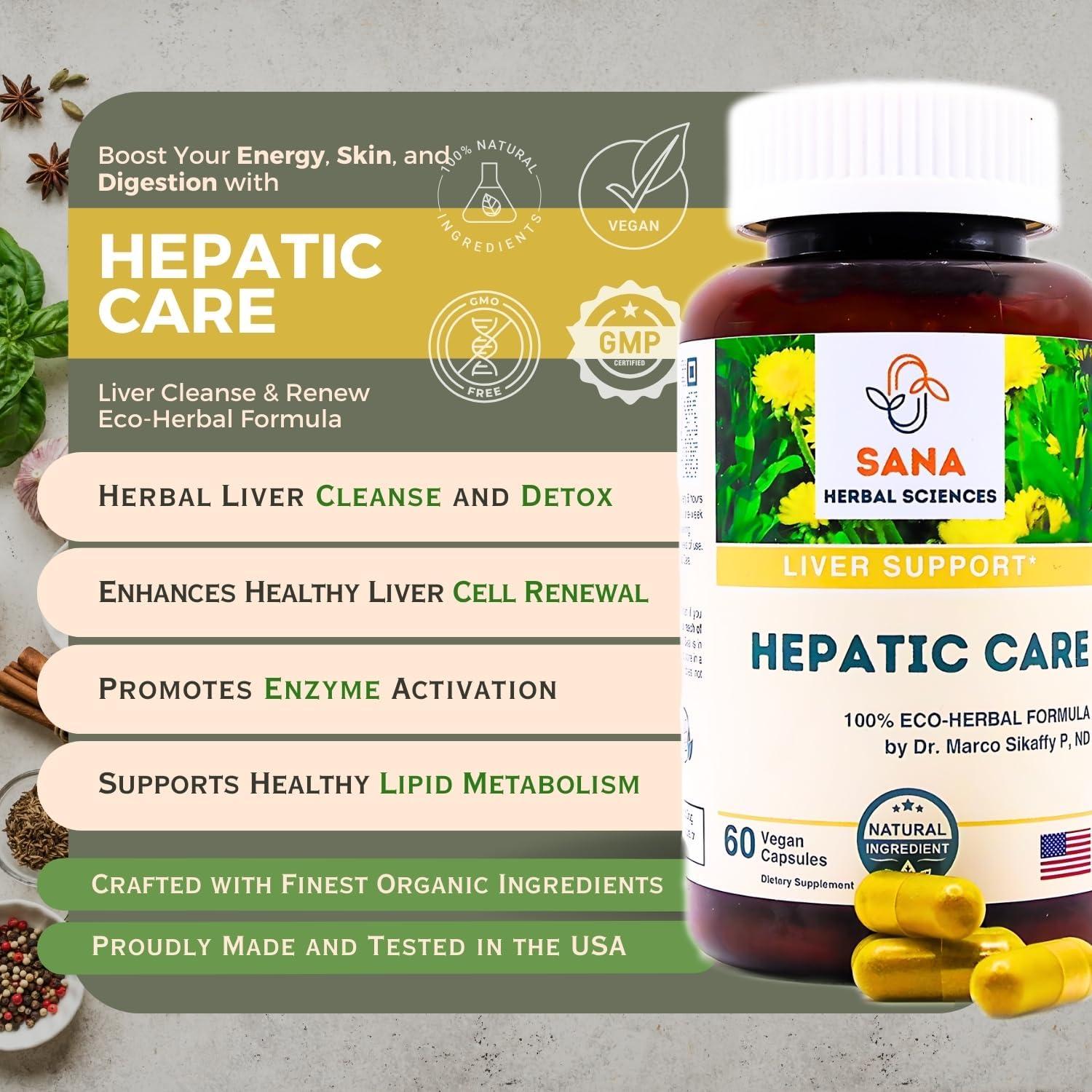 Hepatic Care Formula - 3-in-1 Herbal Liver Detox & Cleanse | No ...