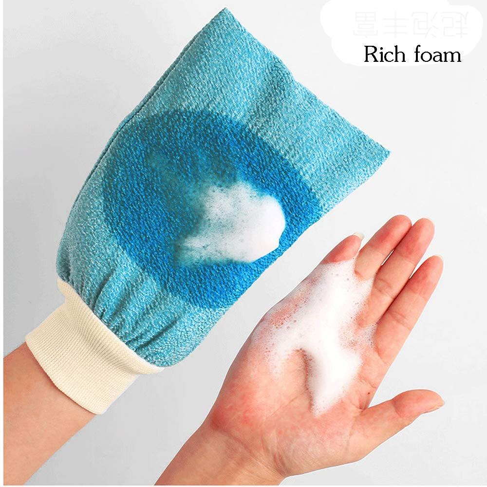 Peeling Gloves 4 Pack - Exfoliating Friction Gloves for Soft Skin ...
