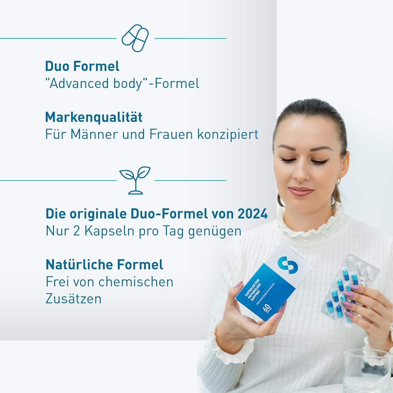 Advanced Body SHAPE Capsules - DUO Formula for Metabolism Support | 60 ...