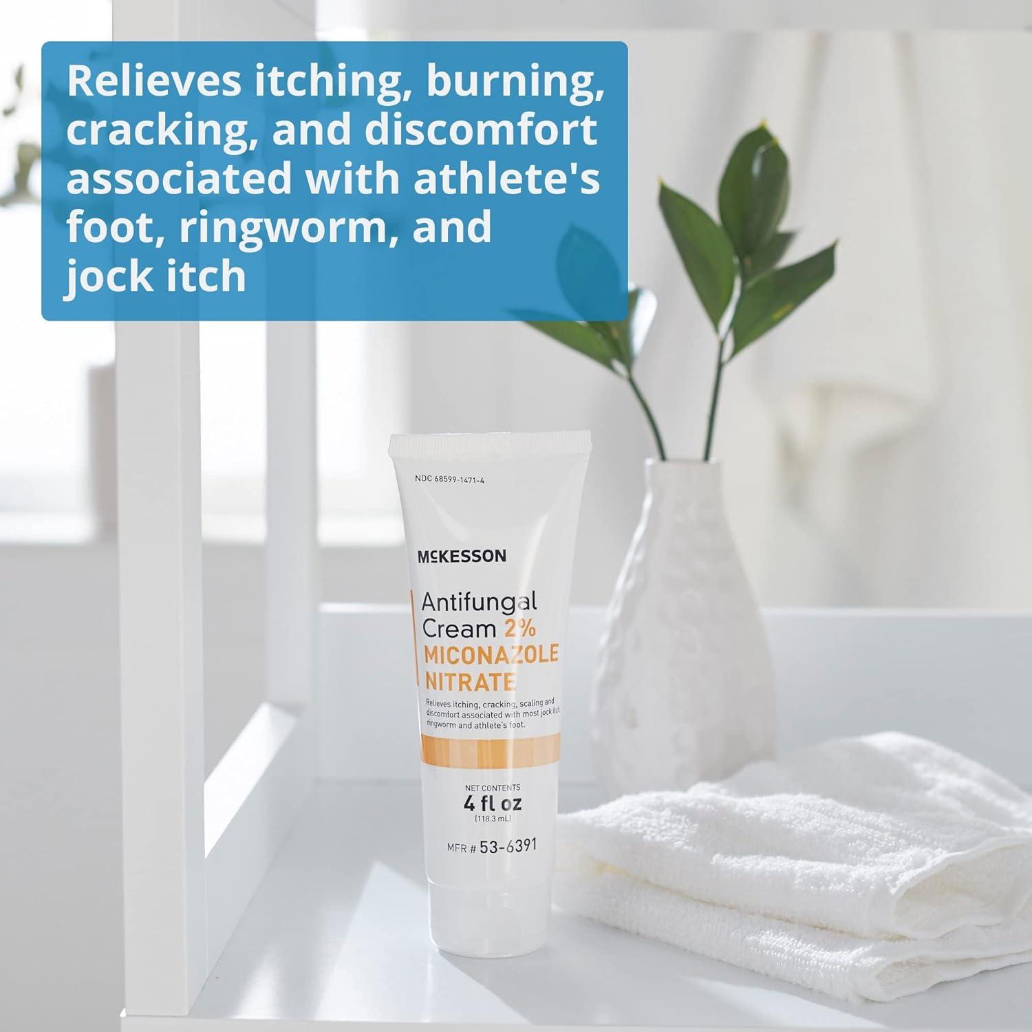 Mckesson Antifungal Cream 2% Miconazole Nitrate 4oz - 12 Count | Jock ...