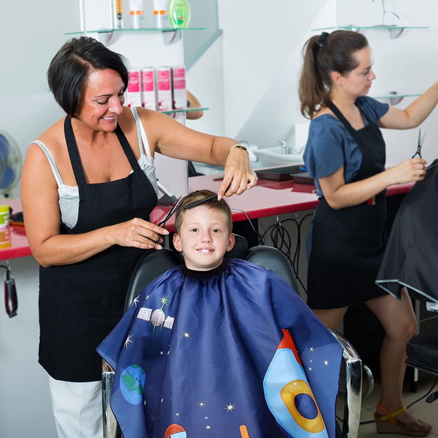 Aethland Kids Haircut Cape - Professional Waterproof Barber Cape for ...