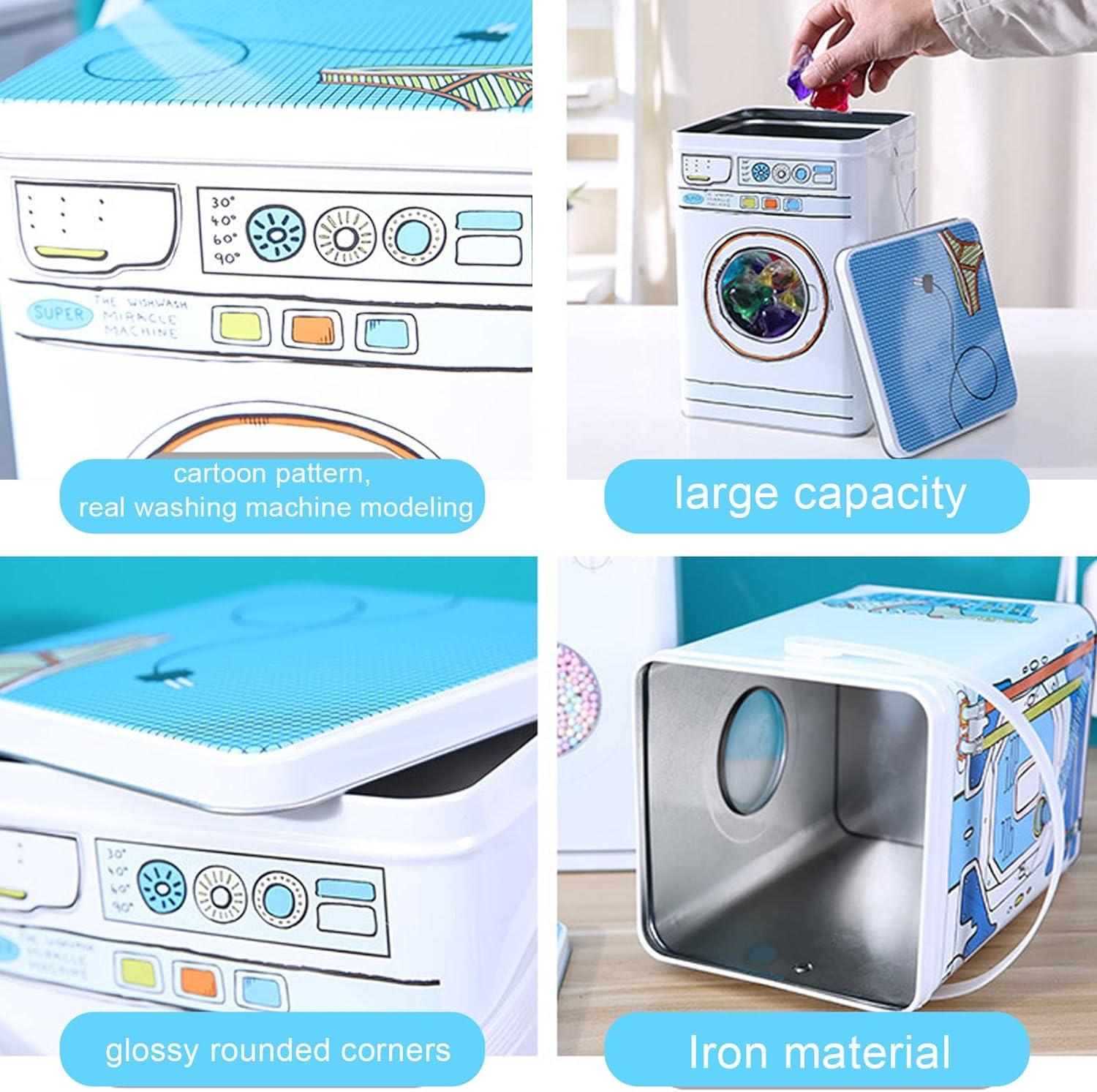 Asixxsix Laundry Detergent Container Large Capacity Metal Laundry ...