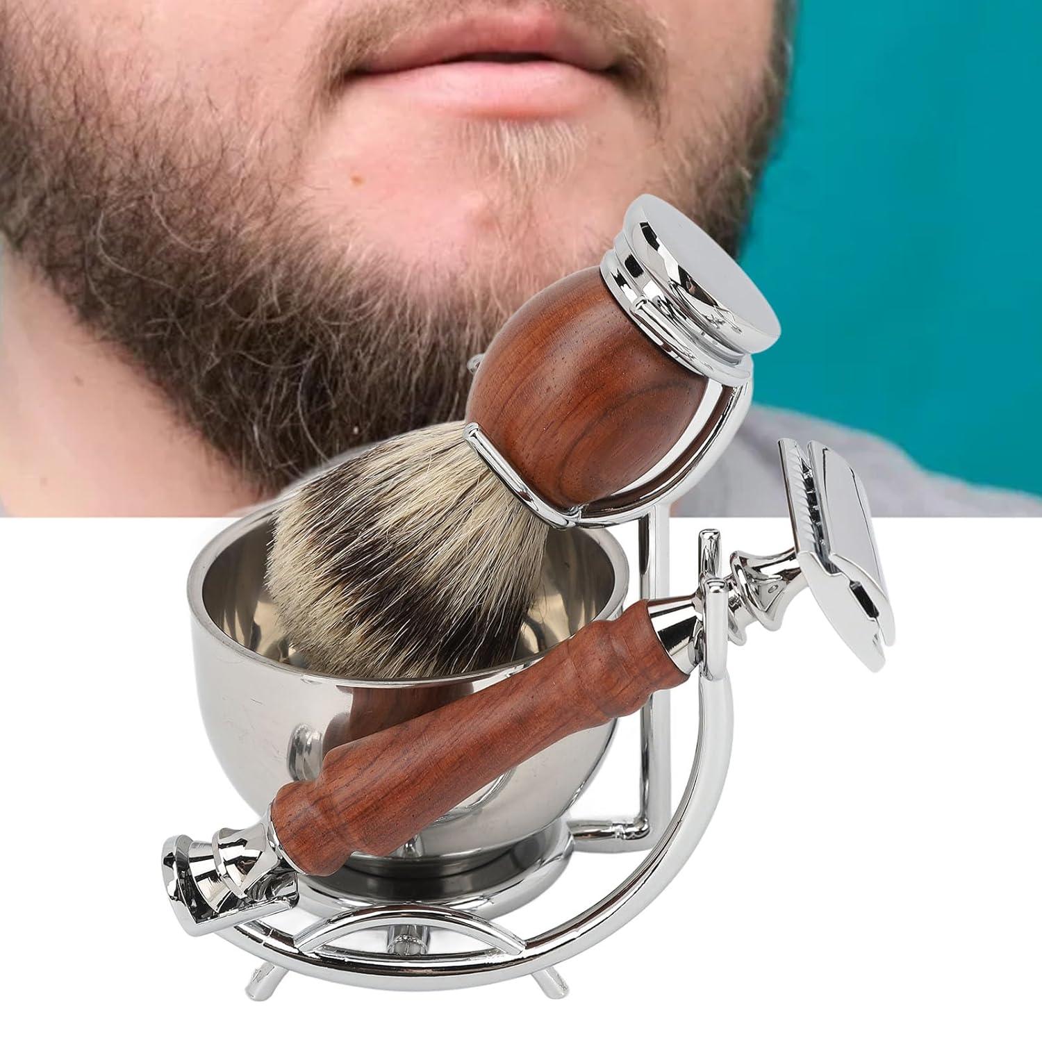 Premium Razor & Brush Stand Set for Men | Universal Manual ...