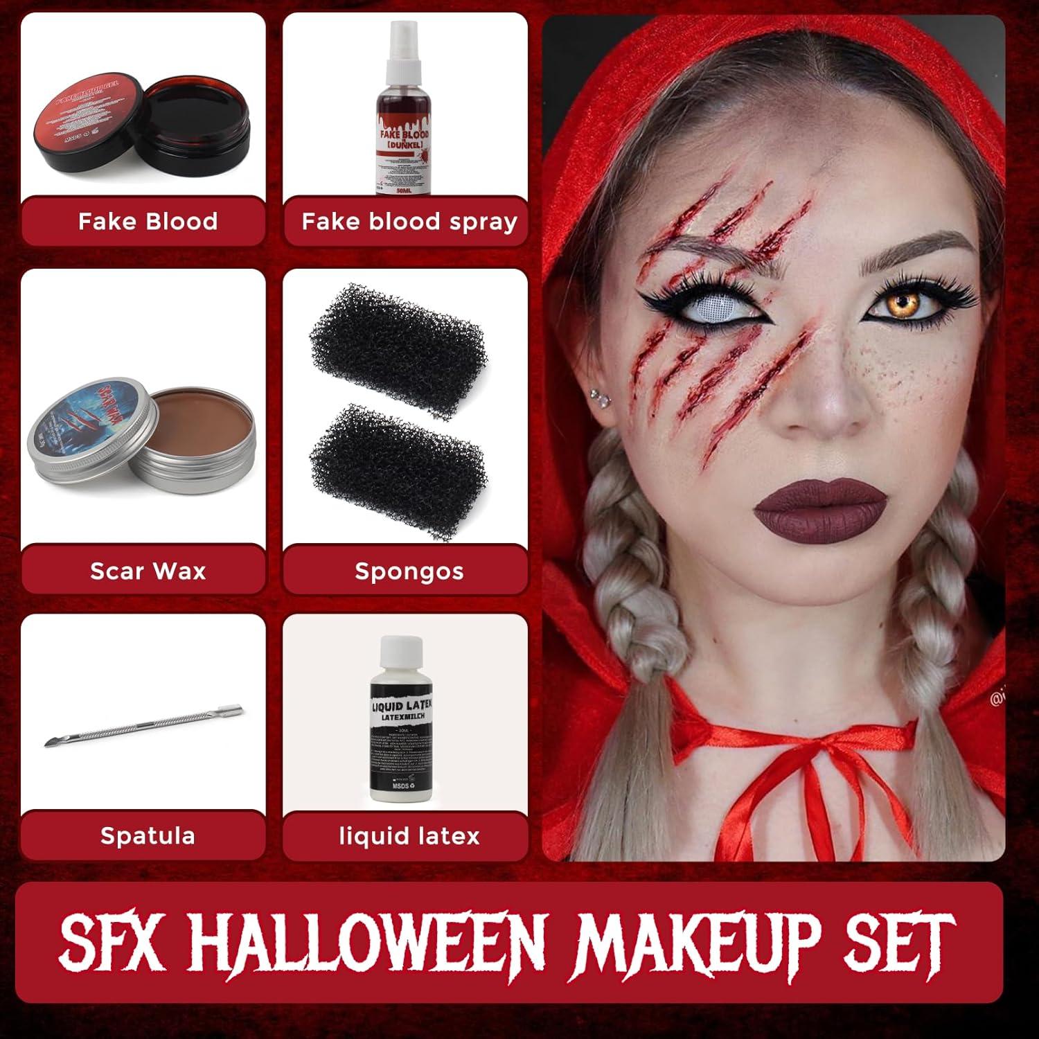 Buy Halloween SFX Makeup Kit - Special Effects Makeup Scar Wax Fake ...