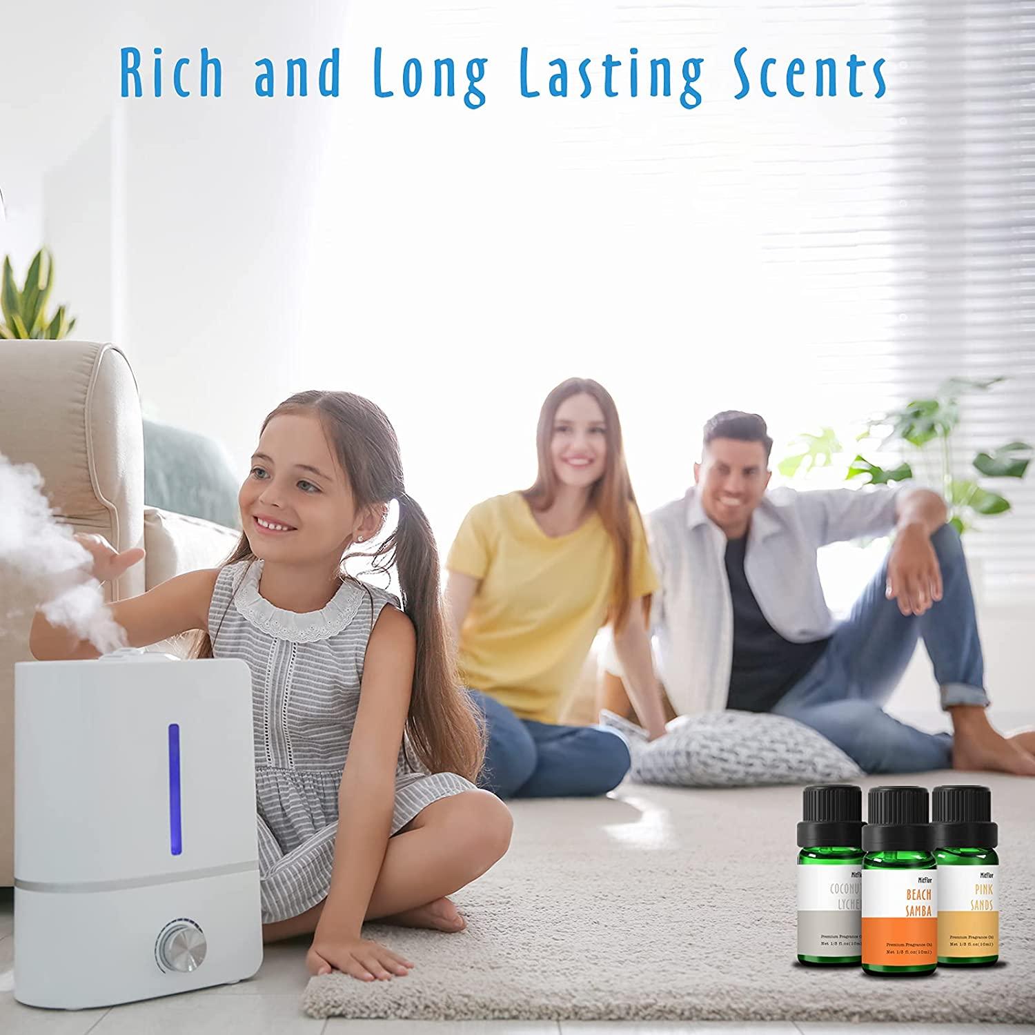 Beach Fragrance Oil Gift Set - Coastal Linen, Pink Sands, Ocean Mist ...