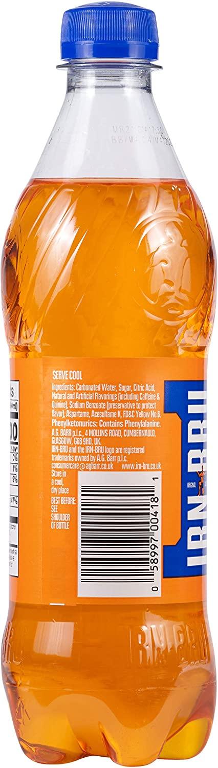 IRN-BRU by AG Barr: The Original Scottish Favorite Sparkling Soft Drink ...