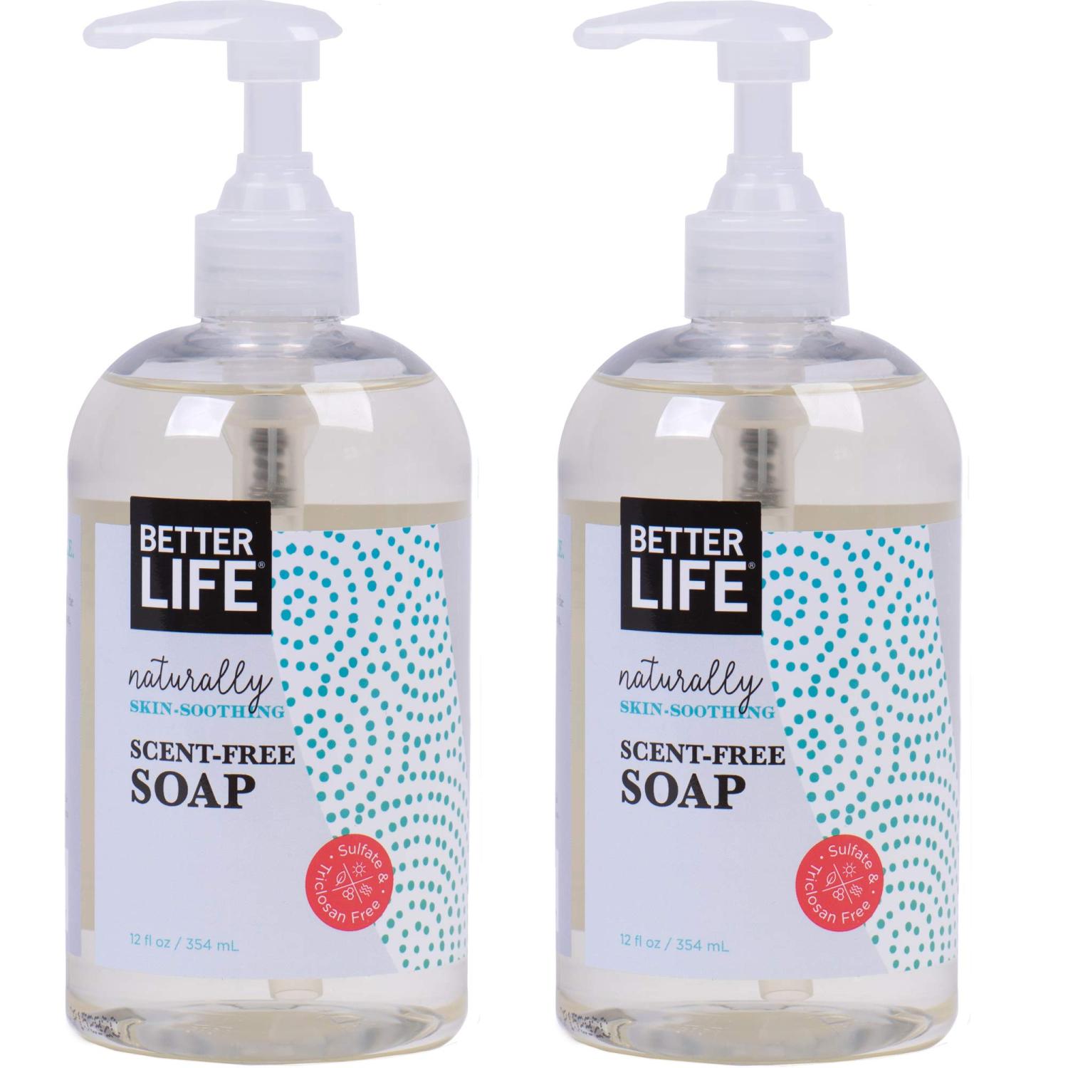 Better Life Natural Unscented Hand and Body Soap 12 Fl Oz - Pack of 2 ...