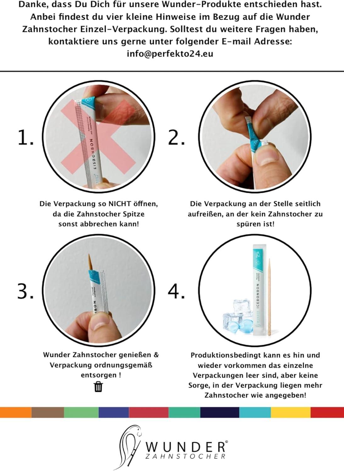 Miracle Toothpick - 100 Individually Packaged Flavored Toothpicks ...