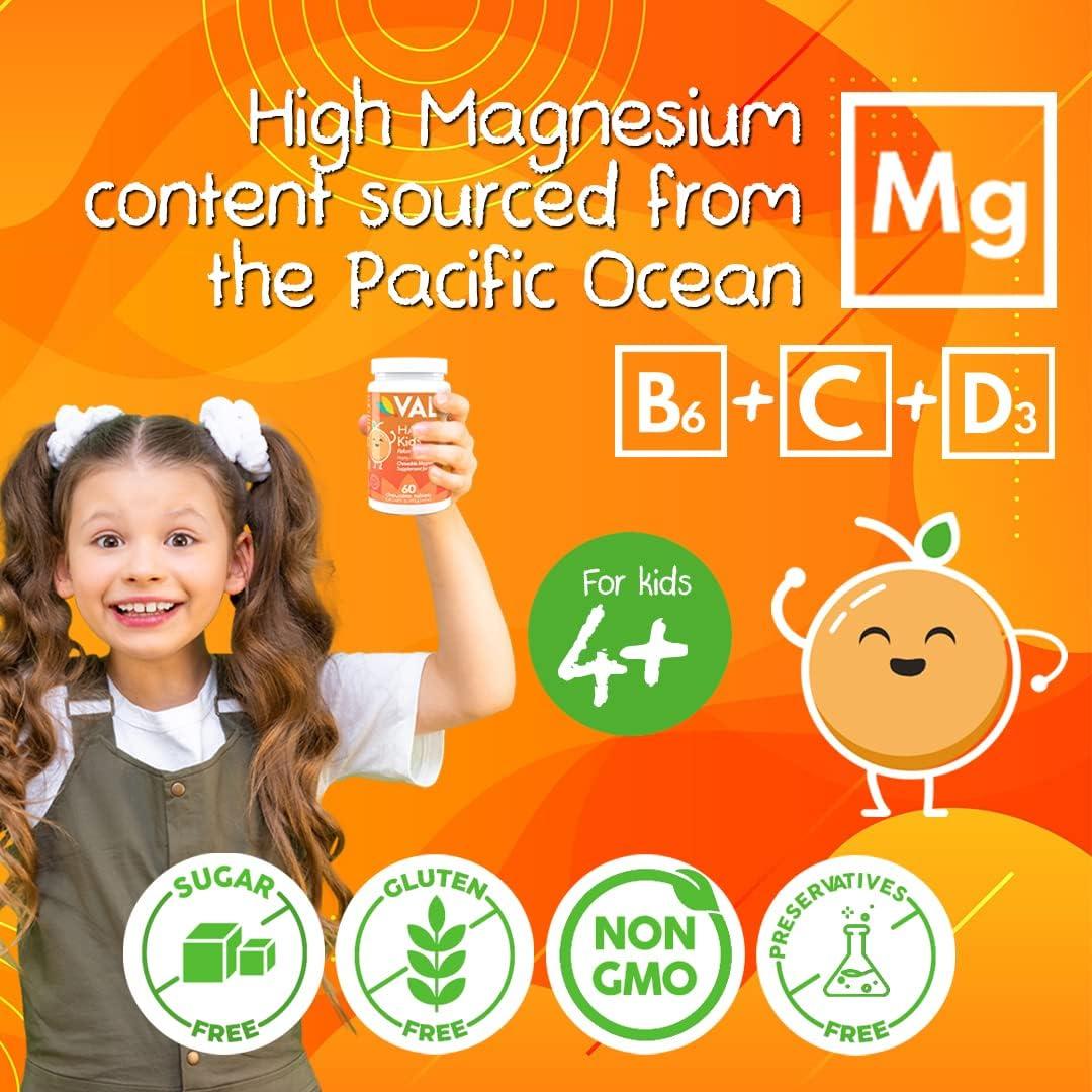 Happy Kids Magnesium Bundle: Transdermal Roll-On + Chewable Supplement ...