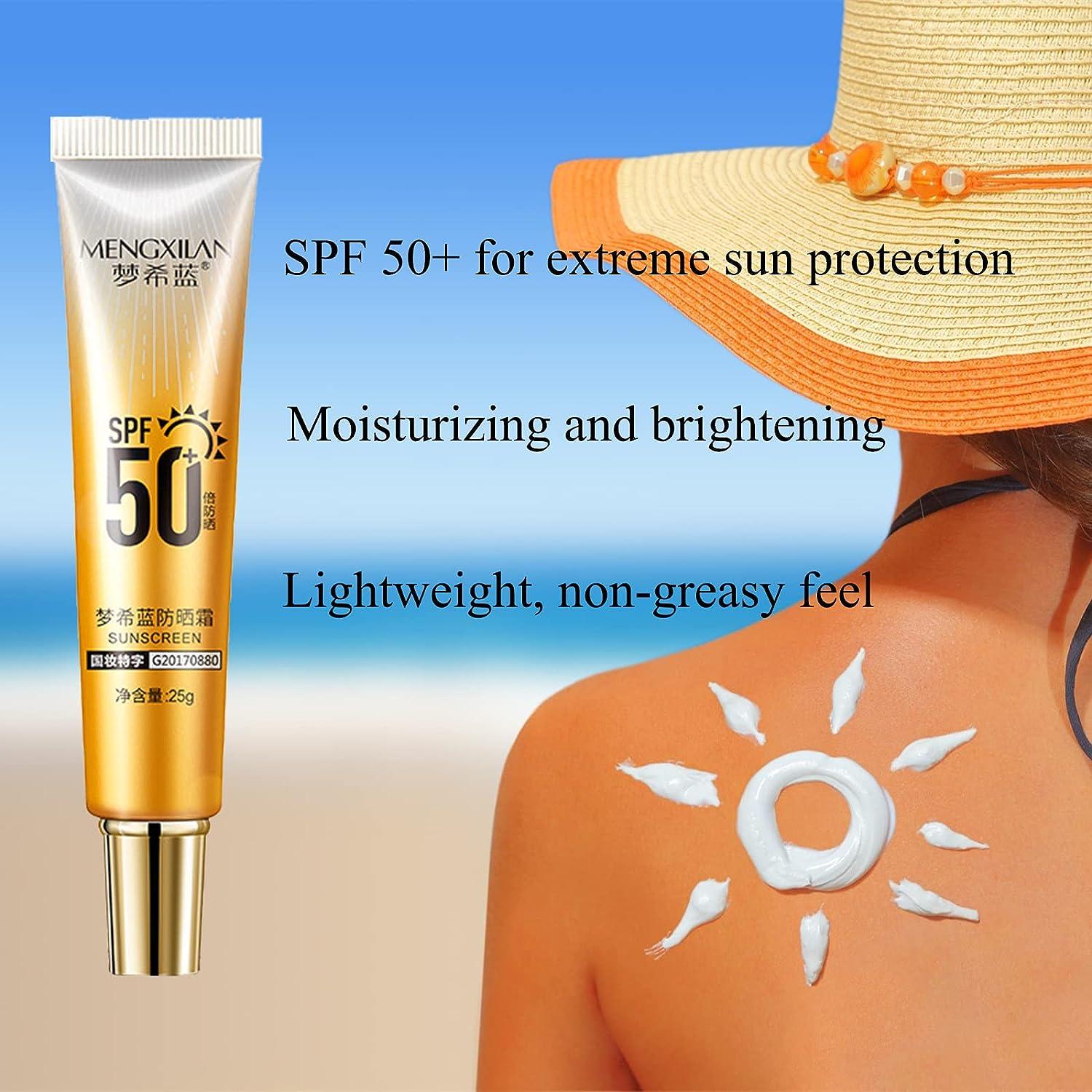Isolation Cream Primer & Sunscreen Set | SPF 50+ High Protection, Pore ...