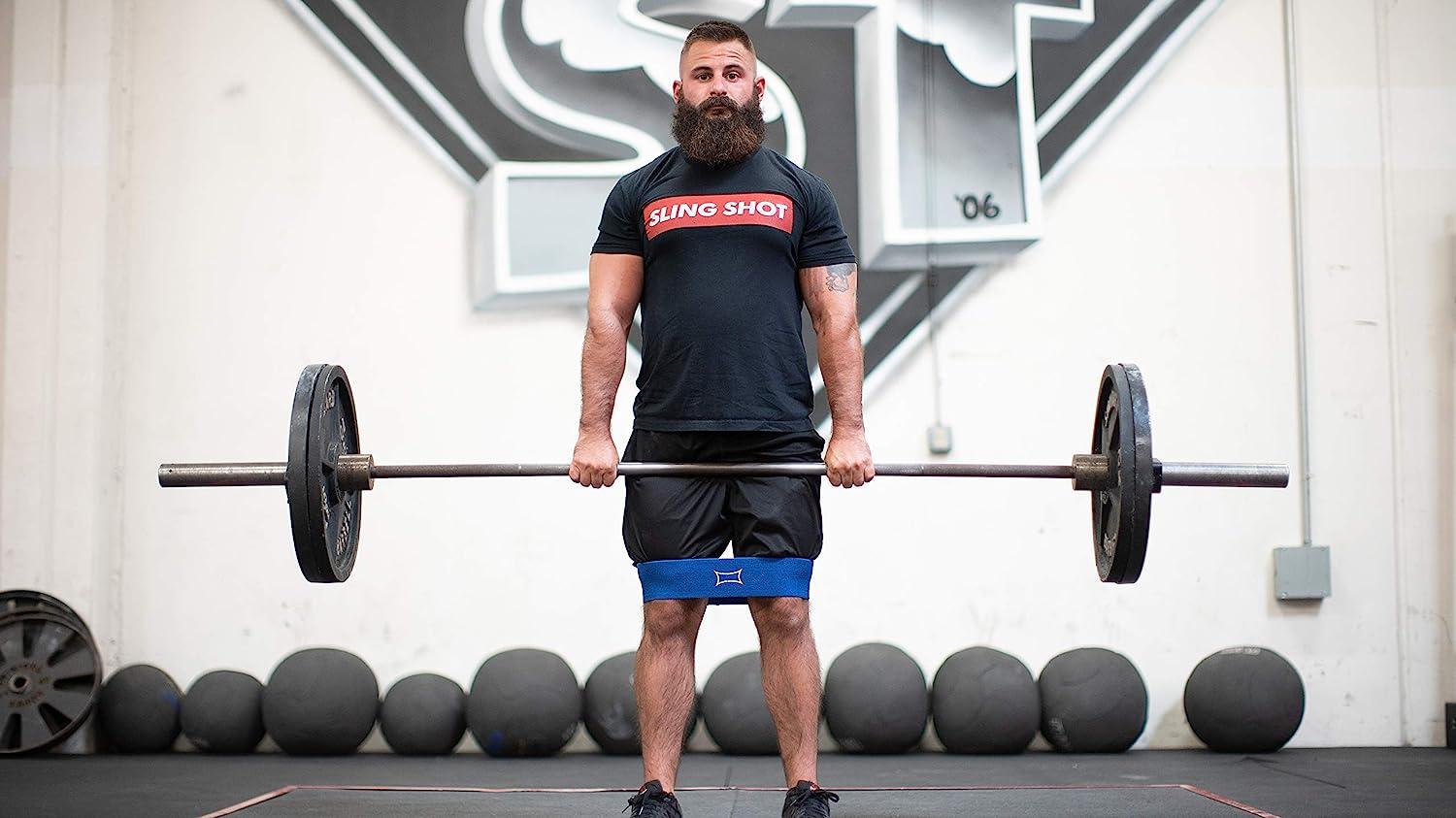 Sling Shot Mark Bell Hip Circle Level 2 Resistance Band - Medium Blue ...