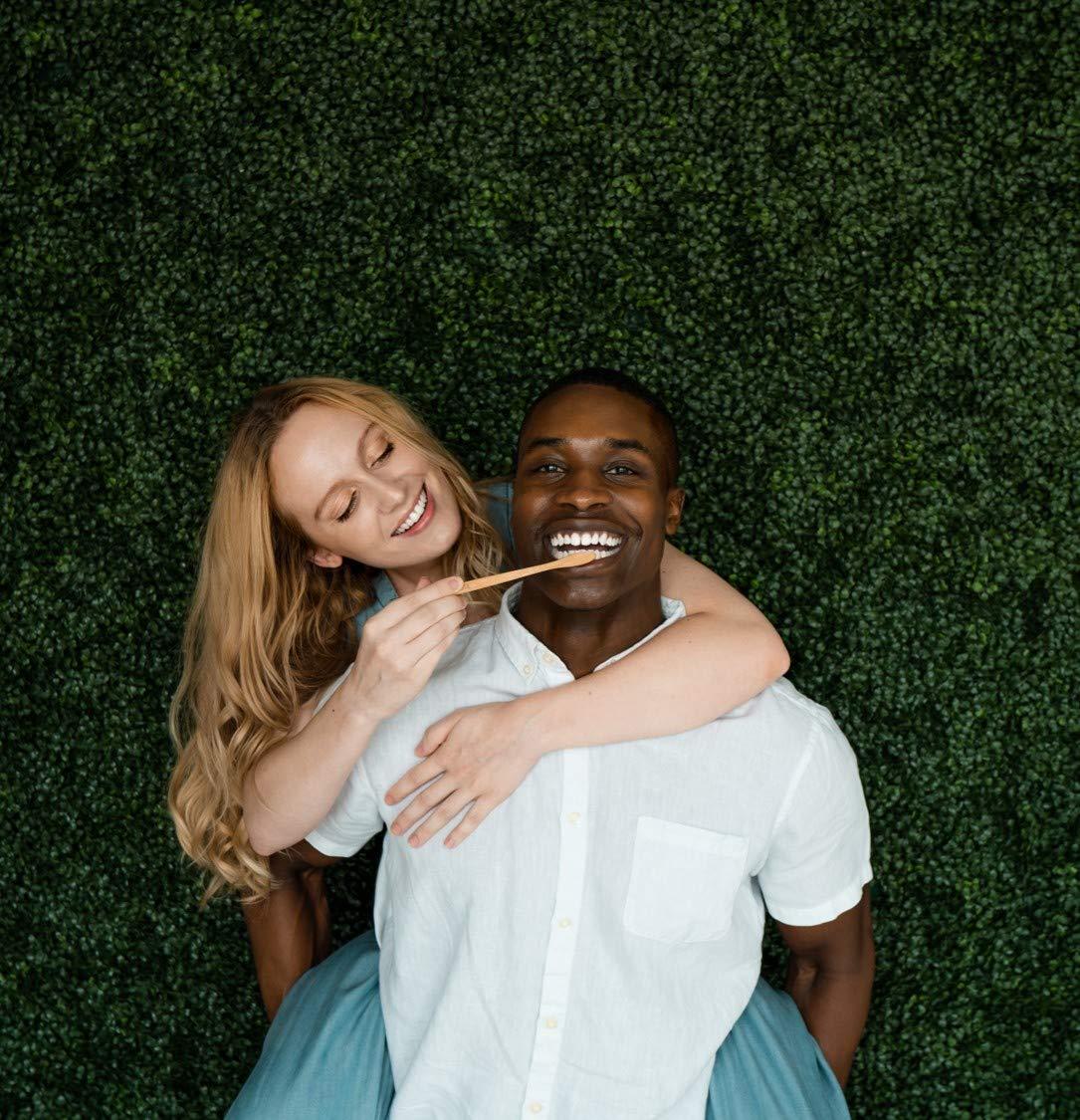 MY MAGIC MUD Bamboo Toothbrush with Activated Charcoal | Soft Bristles ...