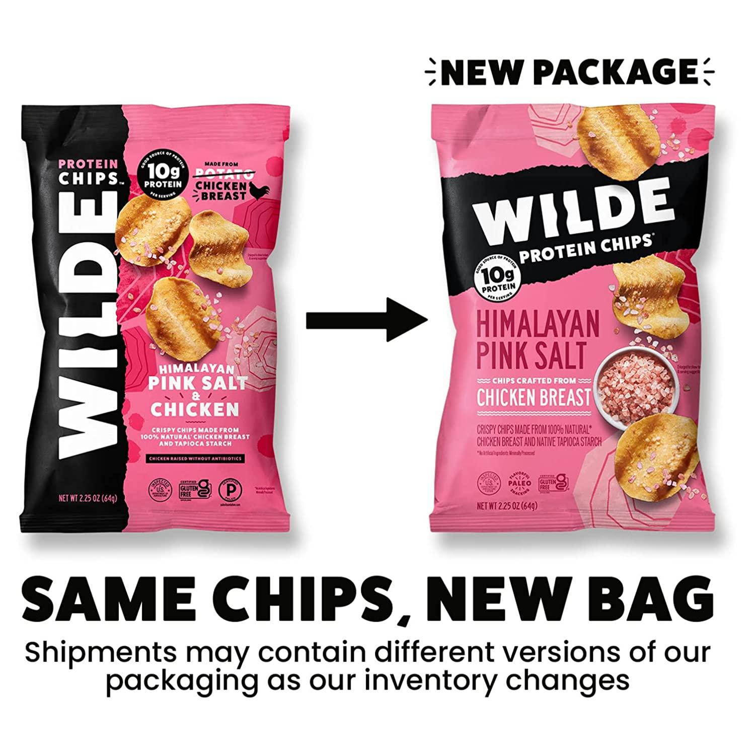 Wilde Chips Himalayan Pink Salt Chicken Chips - Thin & Crispy High ...