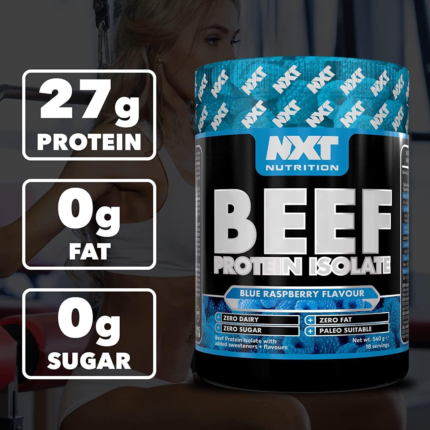 NXT Beef Protein Isolate 540g - High Protein Powder with Natural Amino ...
