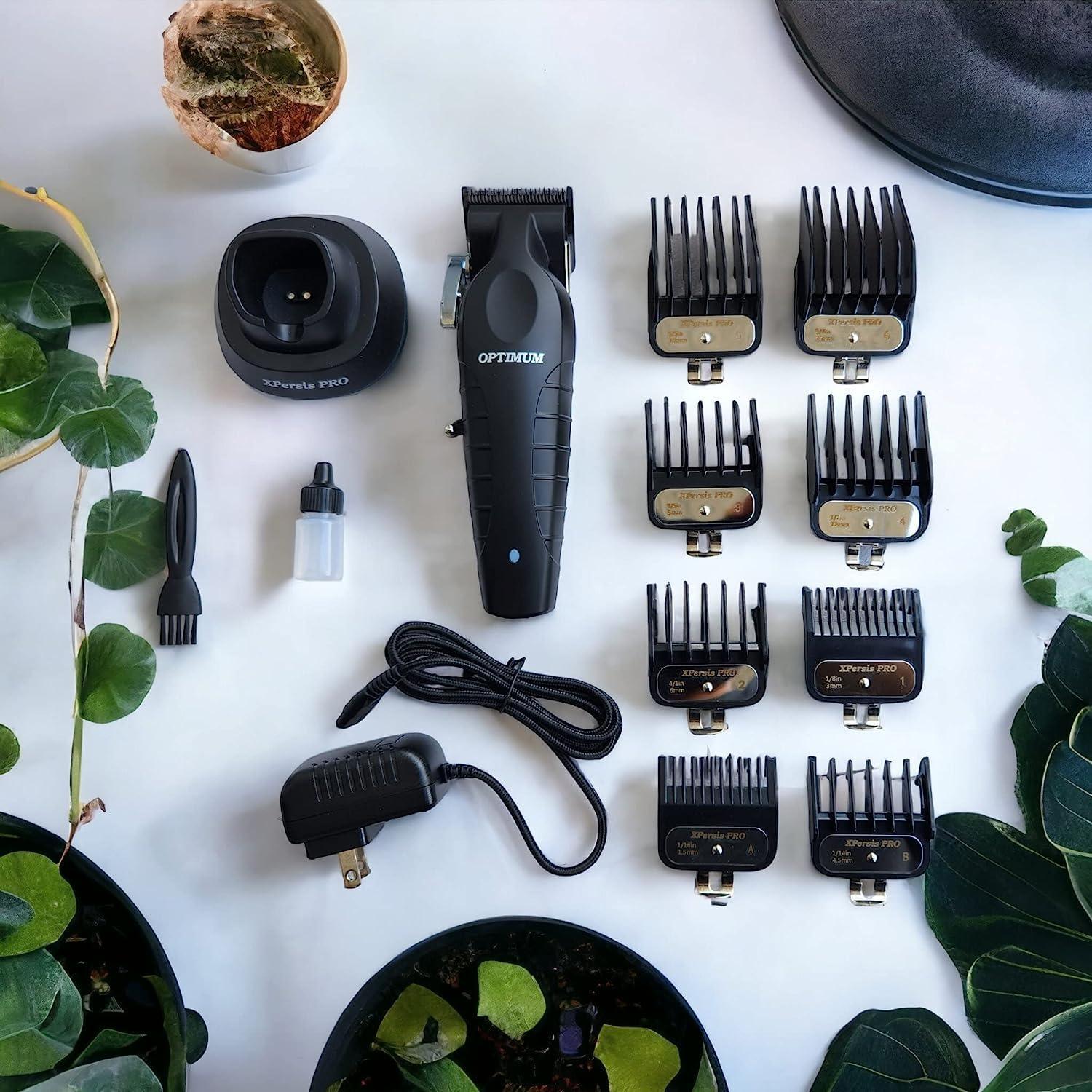 PRO Optimum DLC Taper Blade Black Cordless Hair Clipper & Electric ...