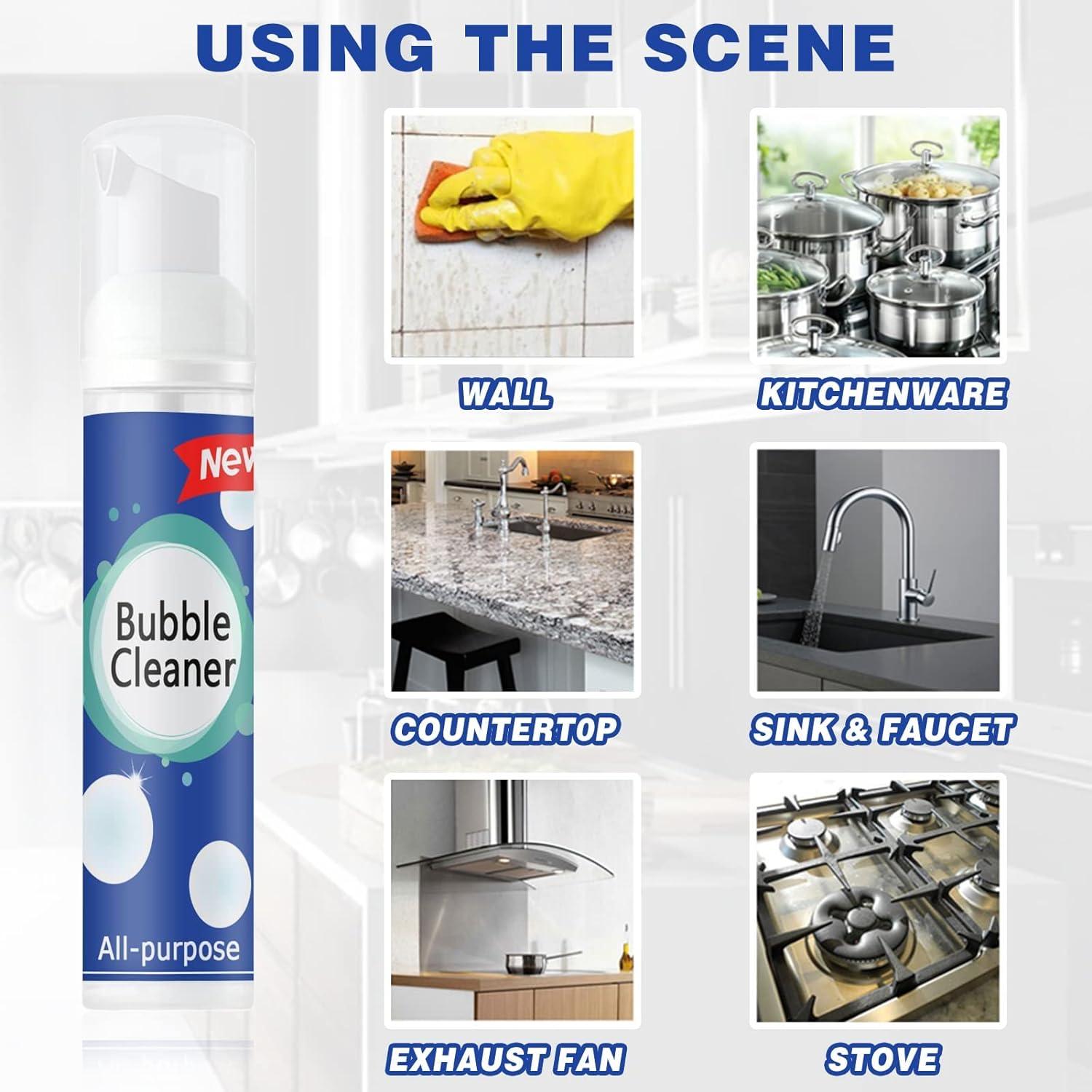 Multipurpose Kitchen Degreaser Cleaner SprayBubble Cleaner Foam Spray ...
