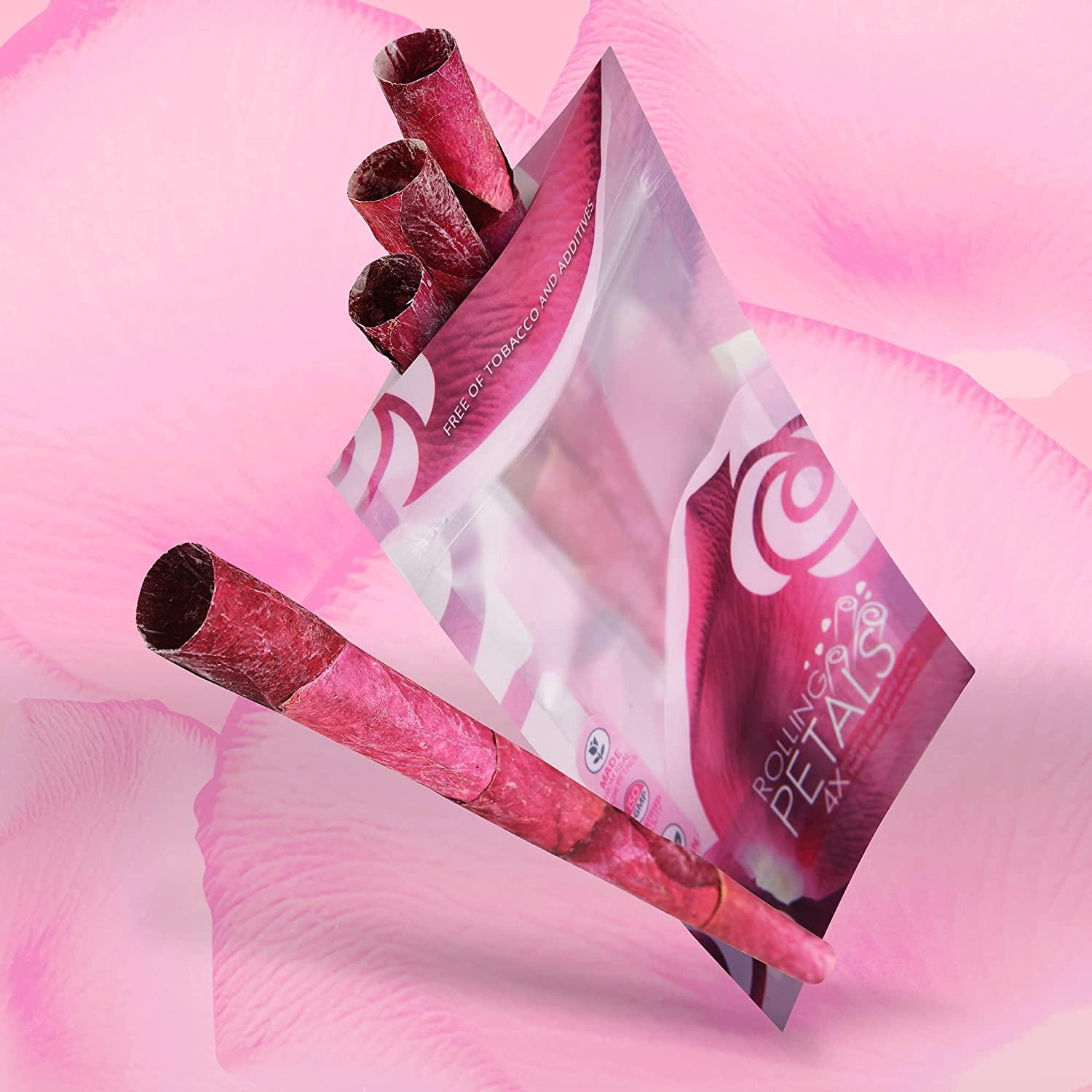Organic Rose Petal Prerolled Cones - 4 Pack | Earthy Scented Handrolled ...