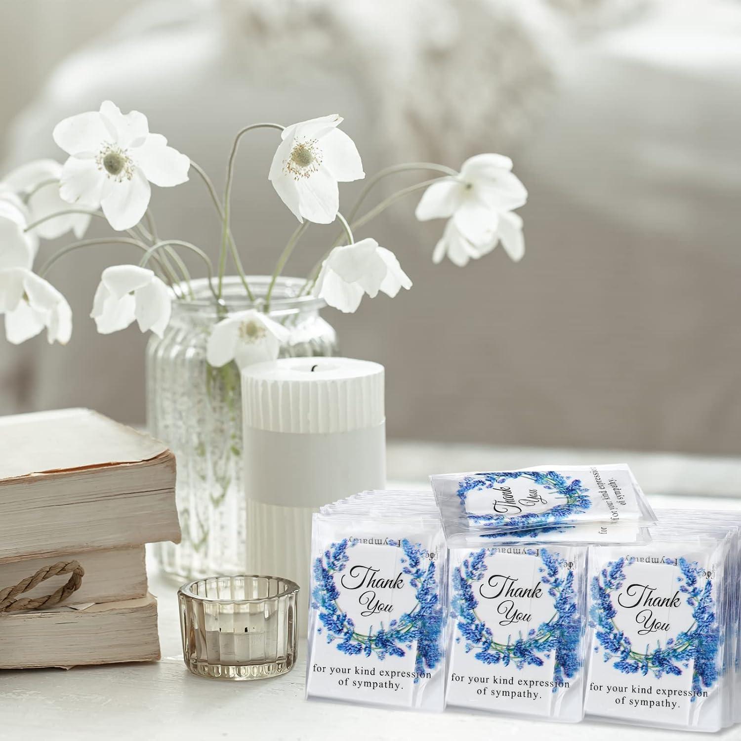 120-Pack Thank You Funeral Pocket Tissues - Soft Mini Travel Size ...